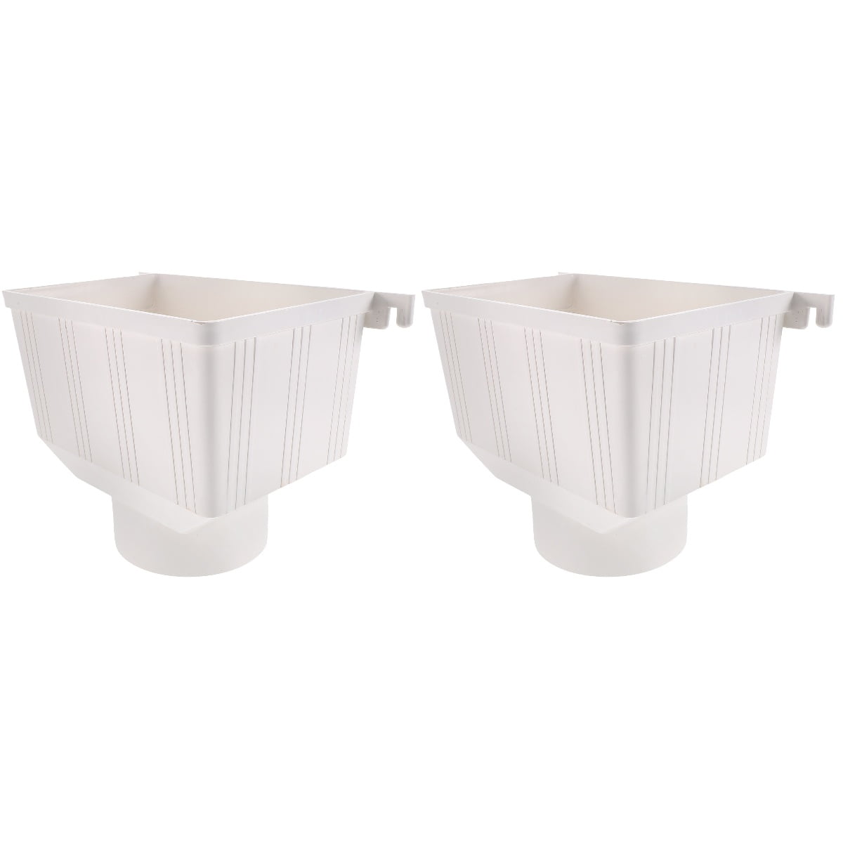 Masteelf 2pcs Drain Connector Downspout Gutter Rainwater Funnel Outdoor ...