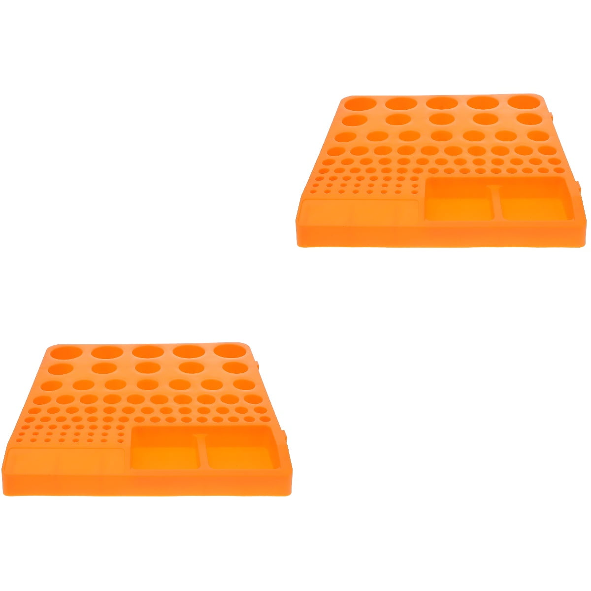 Masteelf 2pcs Drill Bit Organizer Plastic Tool Drill Bit Rack 80-hole ...