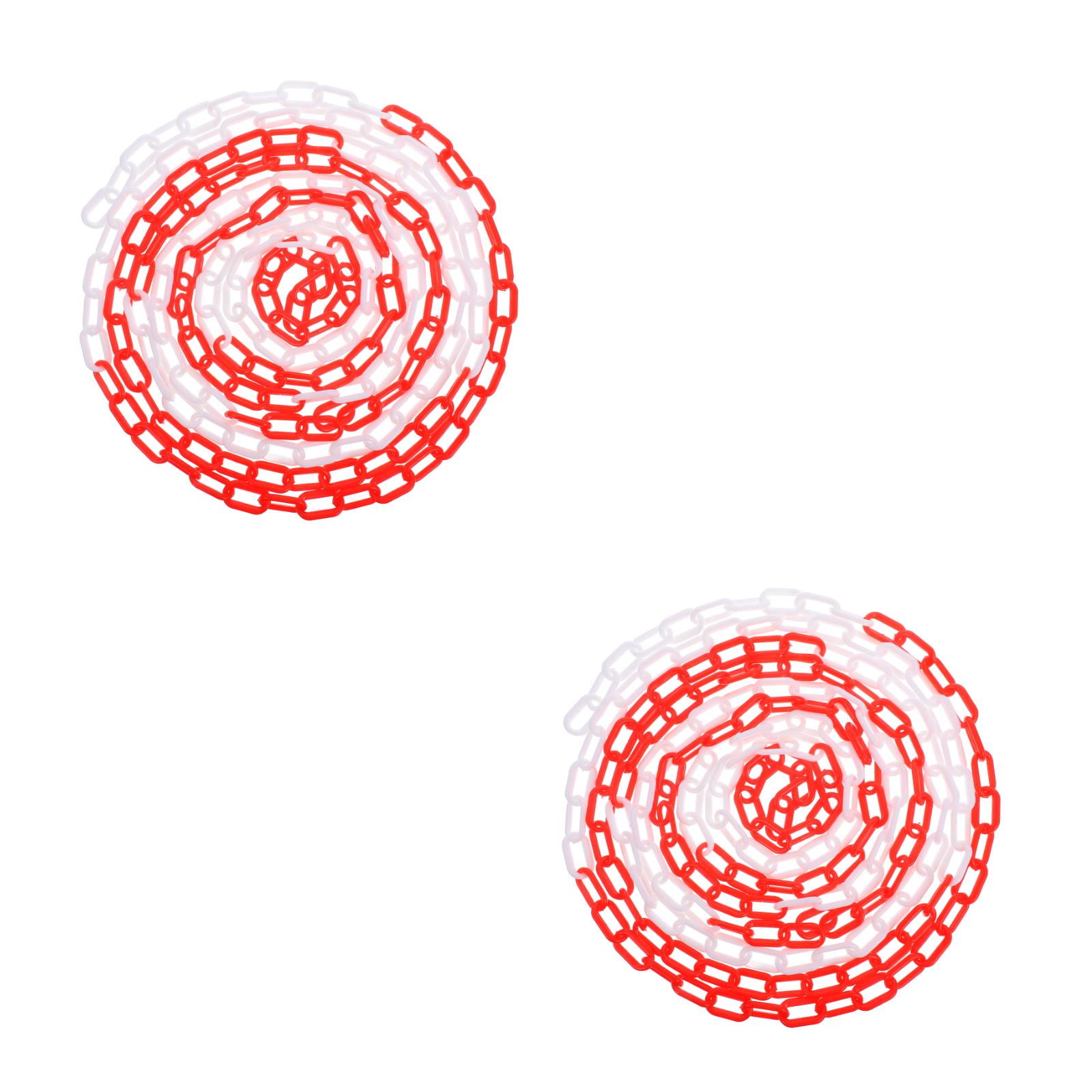 Masteelf 2pcs Durable Plastic Chain For Road Cones Isolation Barrier ...