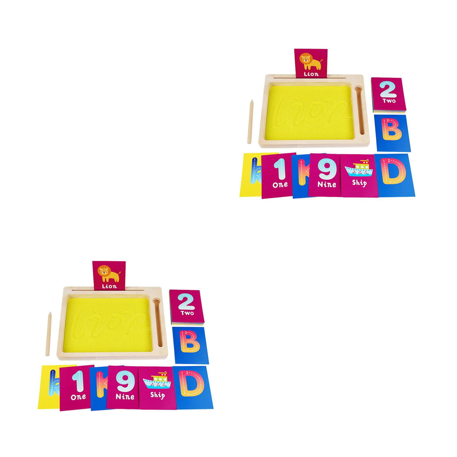 Masteelf 2pcs Educational Sand Writing Tray For Kids Early Learning And ...