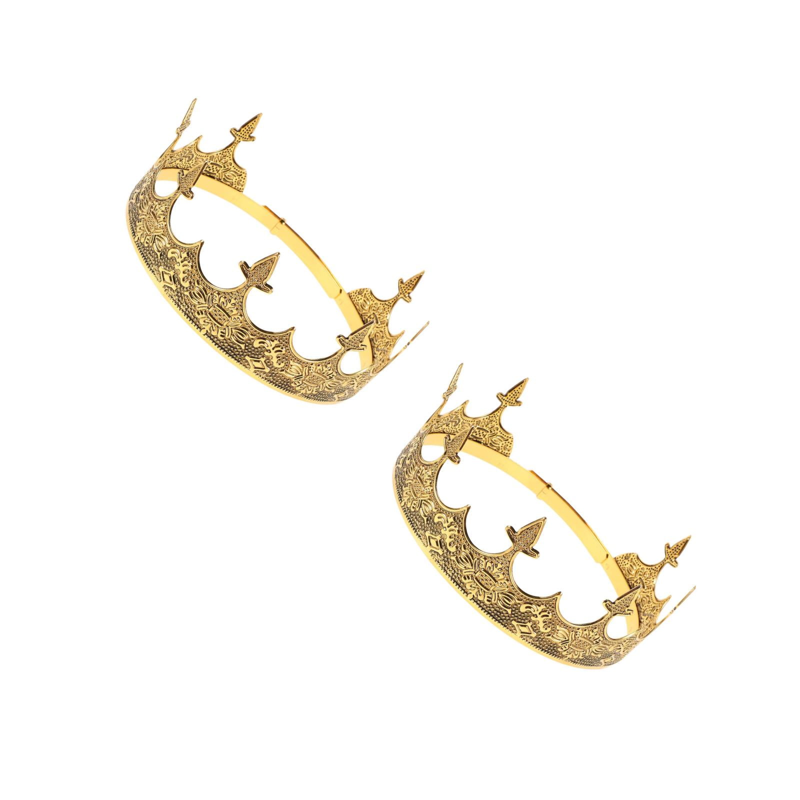 Masteelf 2pcs Elegant King Crown For Men Crown Decorative Vintage ...