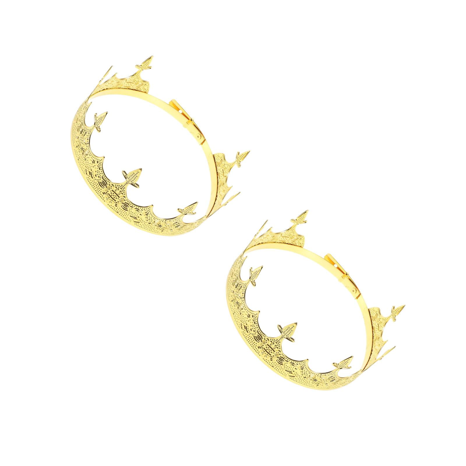 Masteelf 2pcs Elegant King Crown For Men Women Alloy King Crown ...