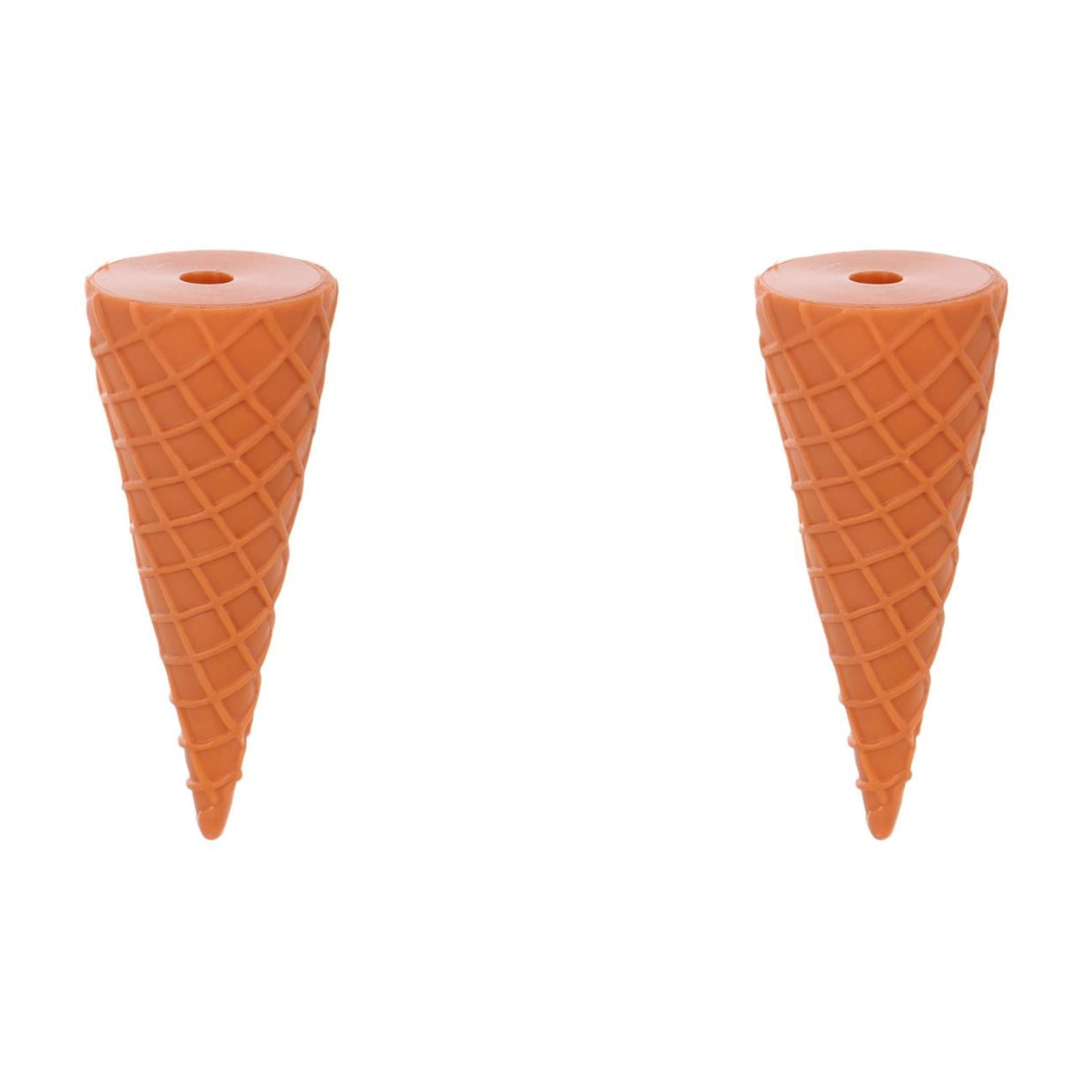 Masteelf 2pcs Empty Ice Cream Cone Model Simulation Ice Cream Cone Prop ...