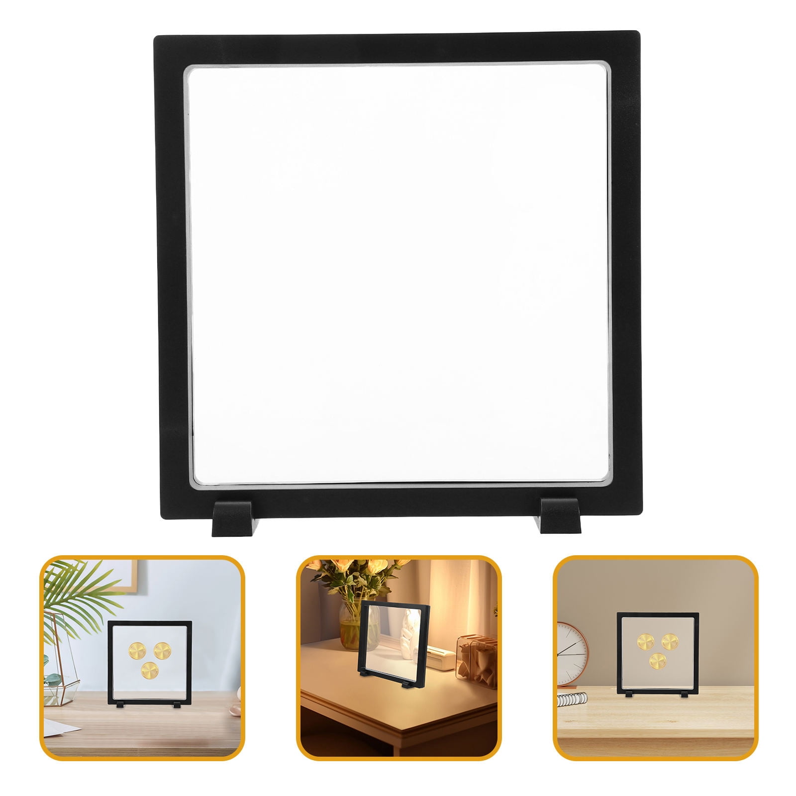 Masteelf 2pcs Enamel Pin Display Case Floating Frame Badges Medals ...