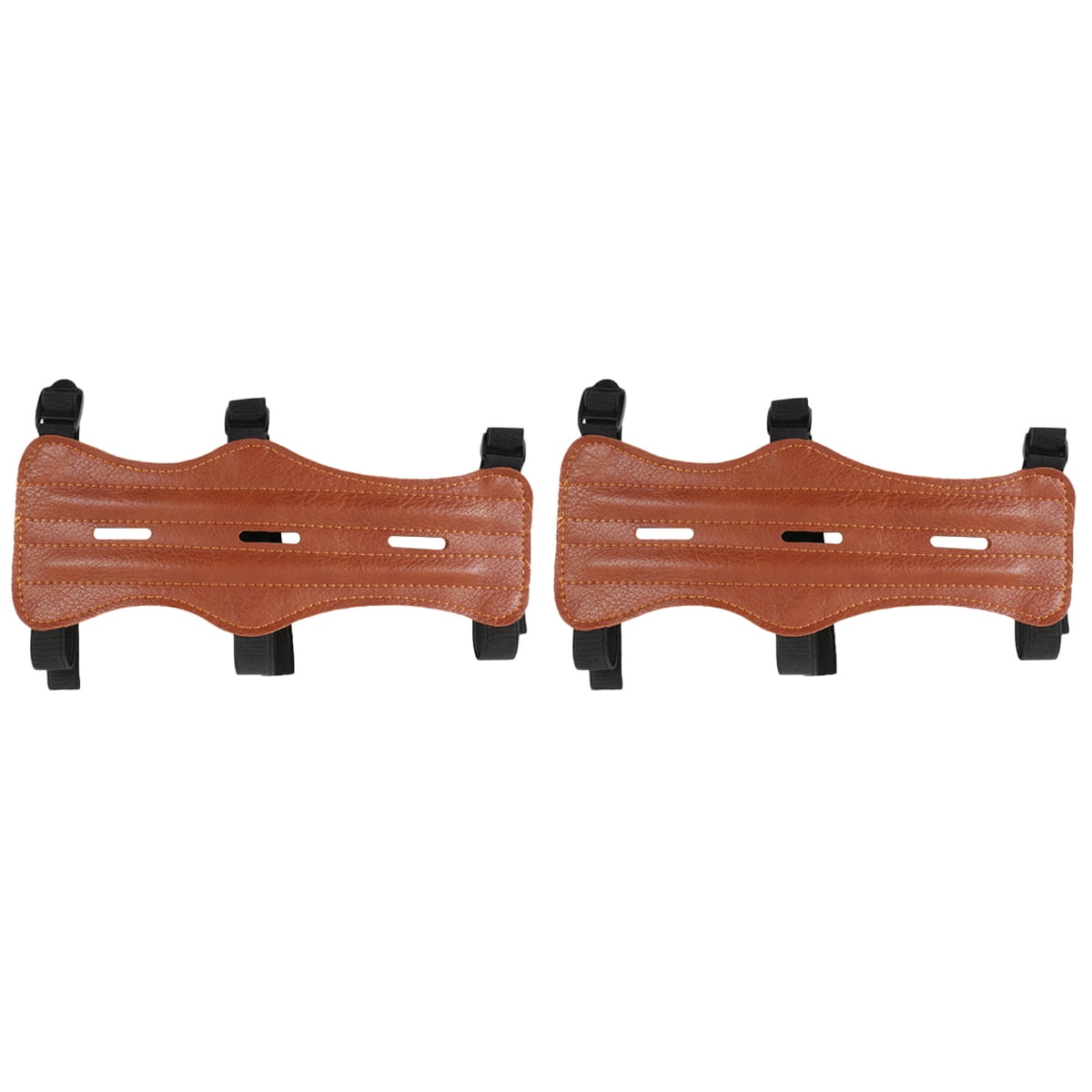 Masteelf 2pcs Fashion PU Leather Safe Strap Armband Adjustable Triple ...