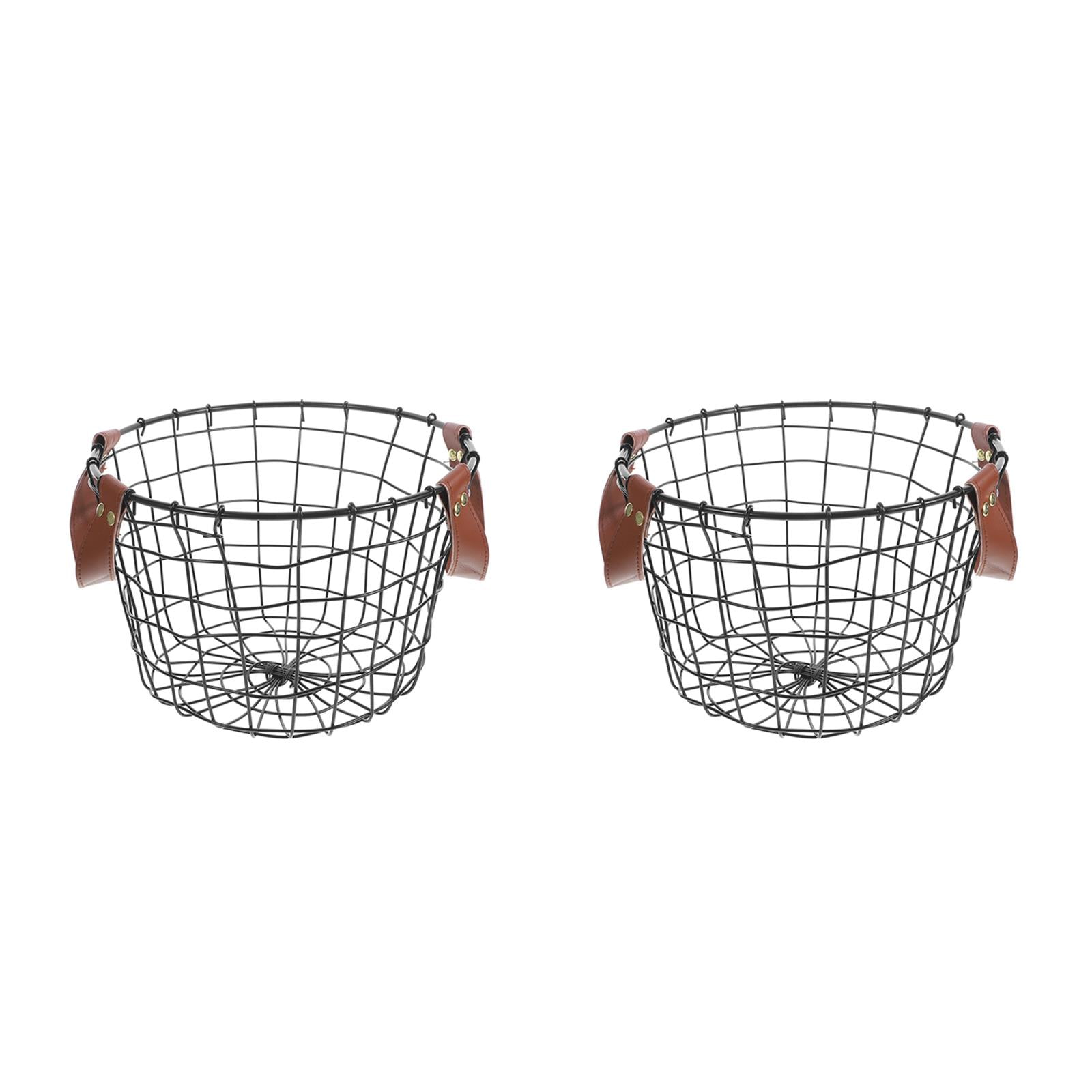 Masteelf 2pcs Firewood Storage Basket Firewood Log Holder Metal Wire ...