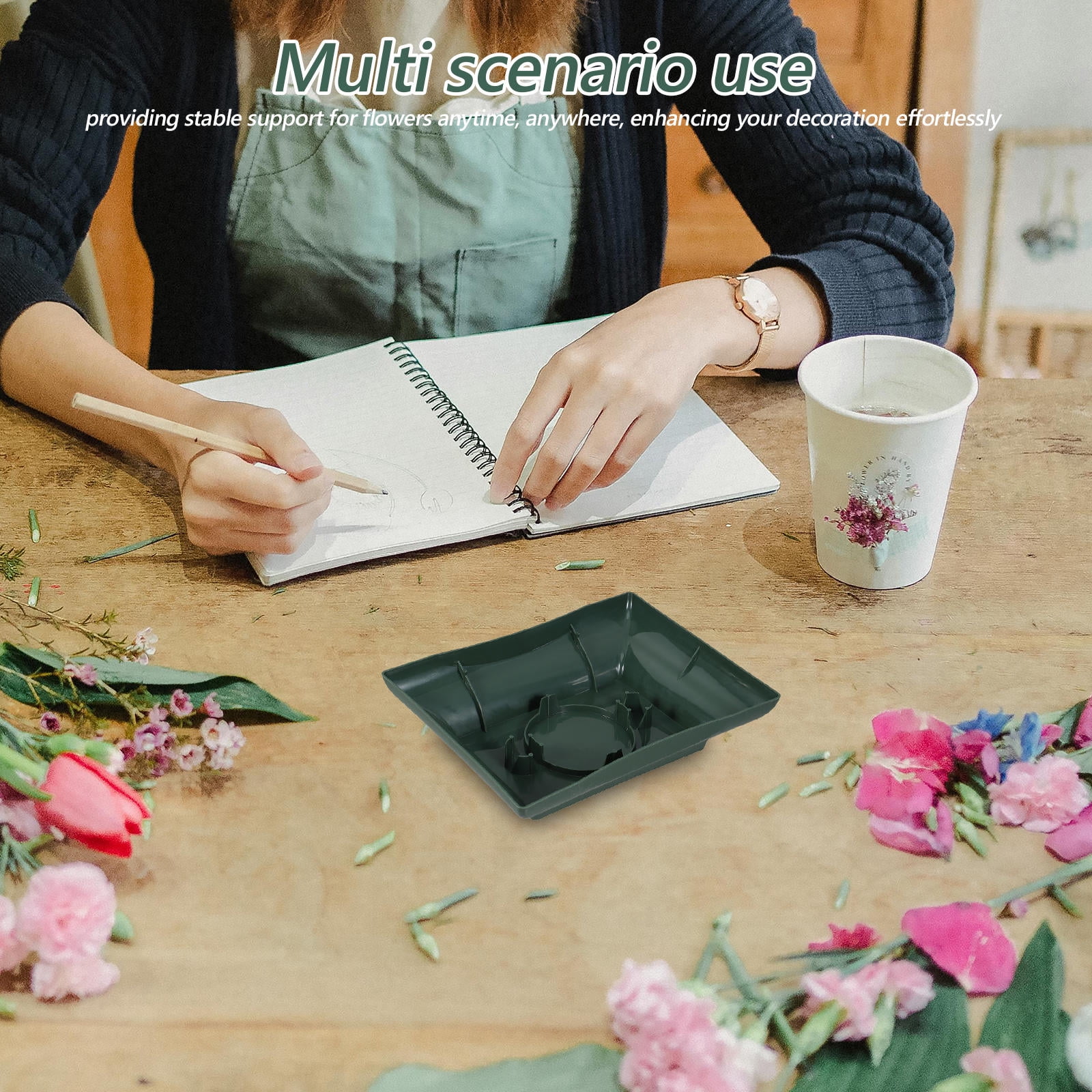 Masteelf 2pcs Flower Arrangement Tray Flower Arrangement Base For ...