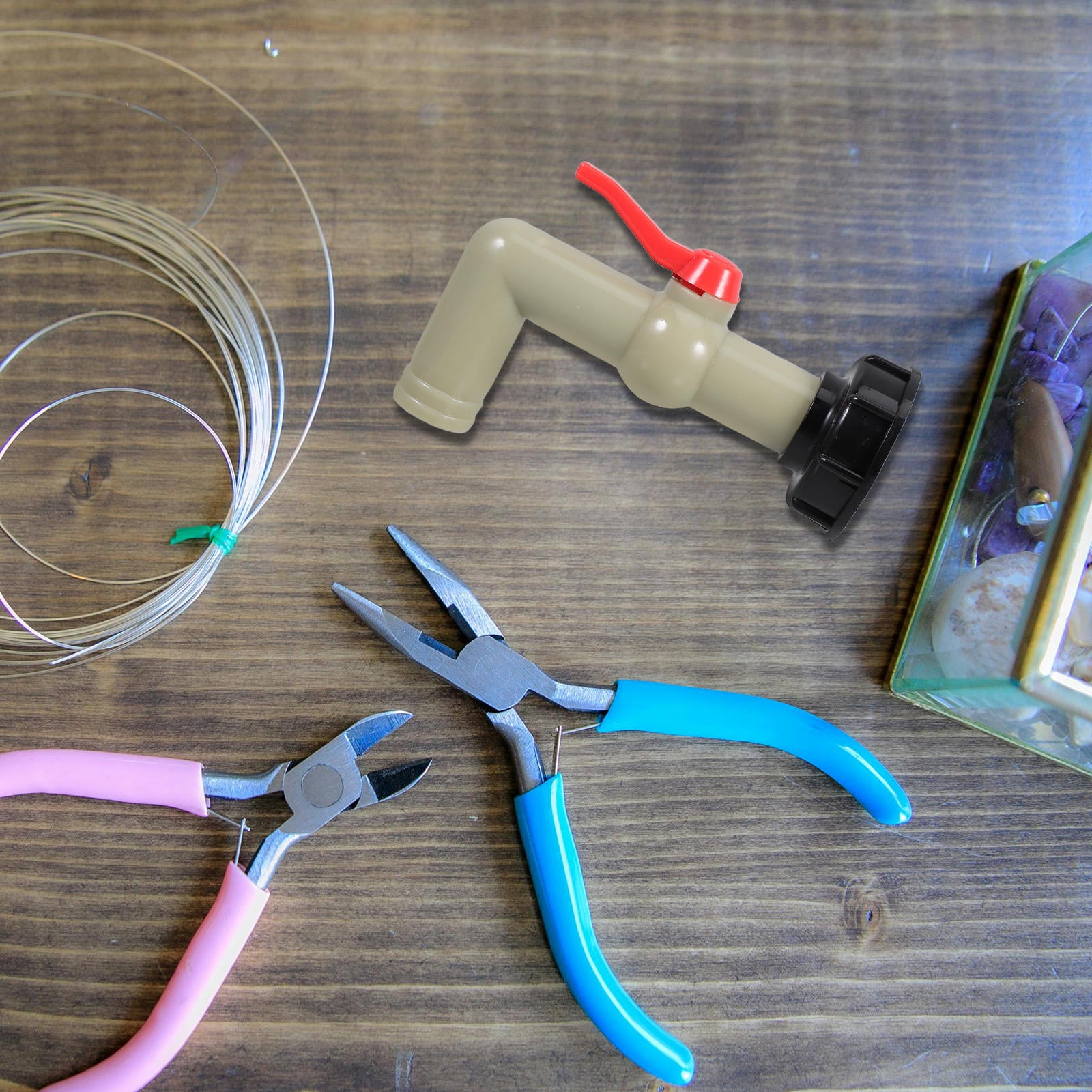 Masteelf 2pcs Garden Hose Valve Kit with Water Tank Hose Extension and ...