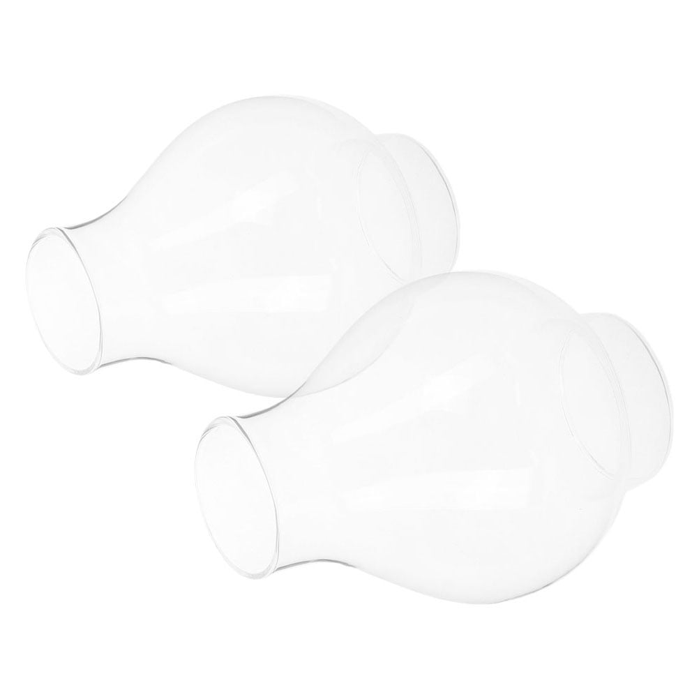 Masteelf 2pcs Glass Oil Lamp Chimney Kerosene Lamp Glass Chimney ...