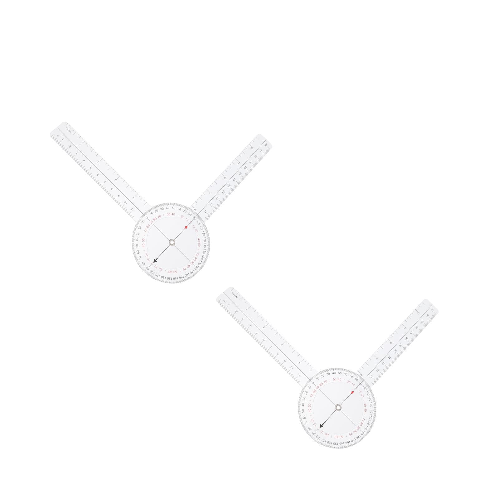 Masteelf 2pcs Goniometer Orthopedic Angle Ruler 360 Degree Spinal ...