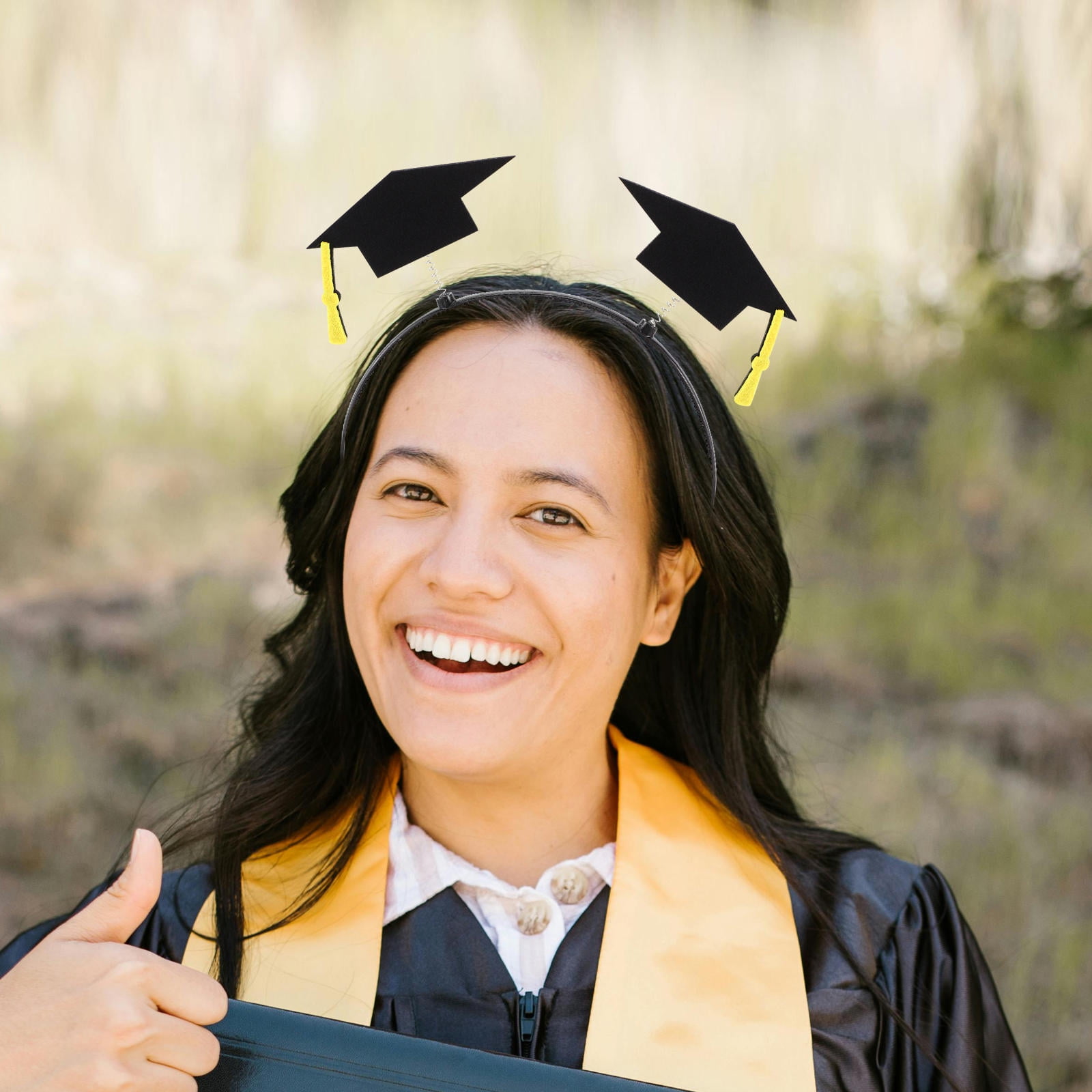 Masteelf 2pcs Graduation Hat Headband Mini Grad Cap Headband Graduation ...