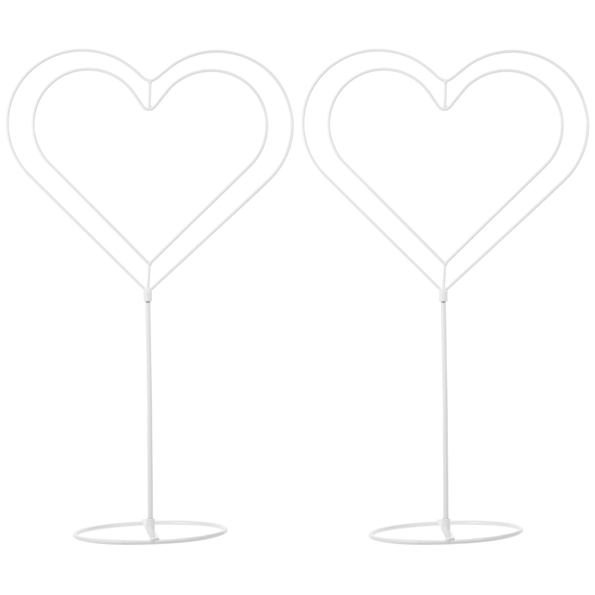 Masteelf 2pcs Heart Shape Beads Stand Centerpiece for Table Metal ...