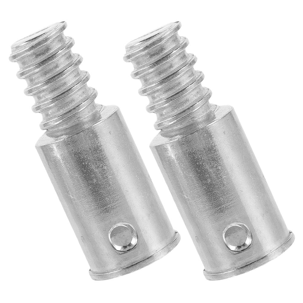 Masteelf 2pcs Heavy Duty Metal Broom Handle Tip Threaded Pole Connector ...