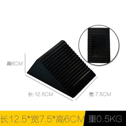 Masteelf 2pcs Heavy Duty Rubber Wheel Chocks For Car Parking Tire ...