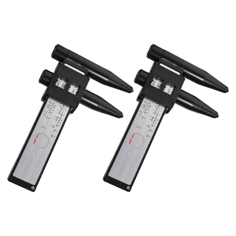 Masteelf 2pcs Hub Spacing Ruler Precise Rim Diameter Gauge Wheel Hub ...