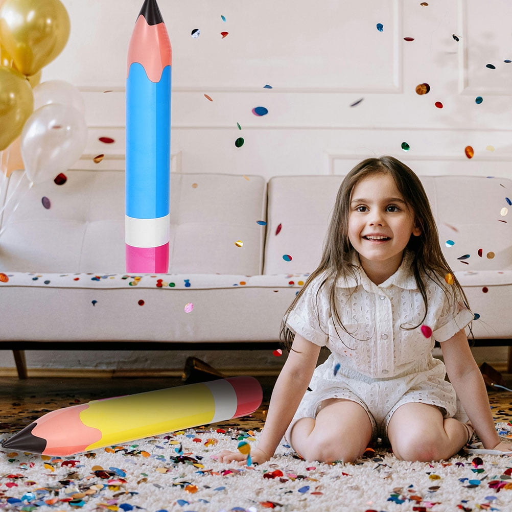 Masteelf 2pcs Inflatable Pencil Large Inflatable Crayons Giant Pencil Decor Jumbo Crayons ...