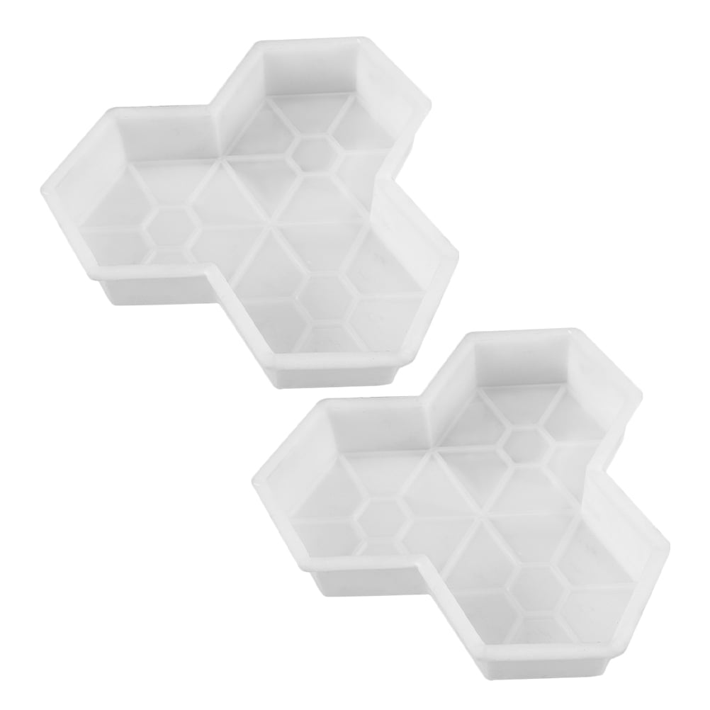 Masteelf 2pcs Interlocking Brick Mold For Patio And Garden Pathway ...