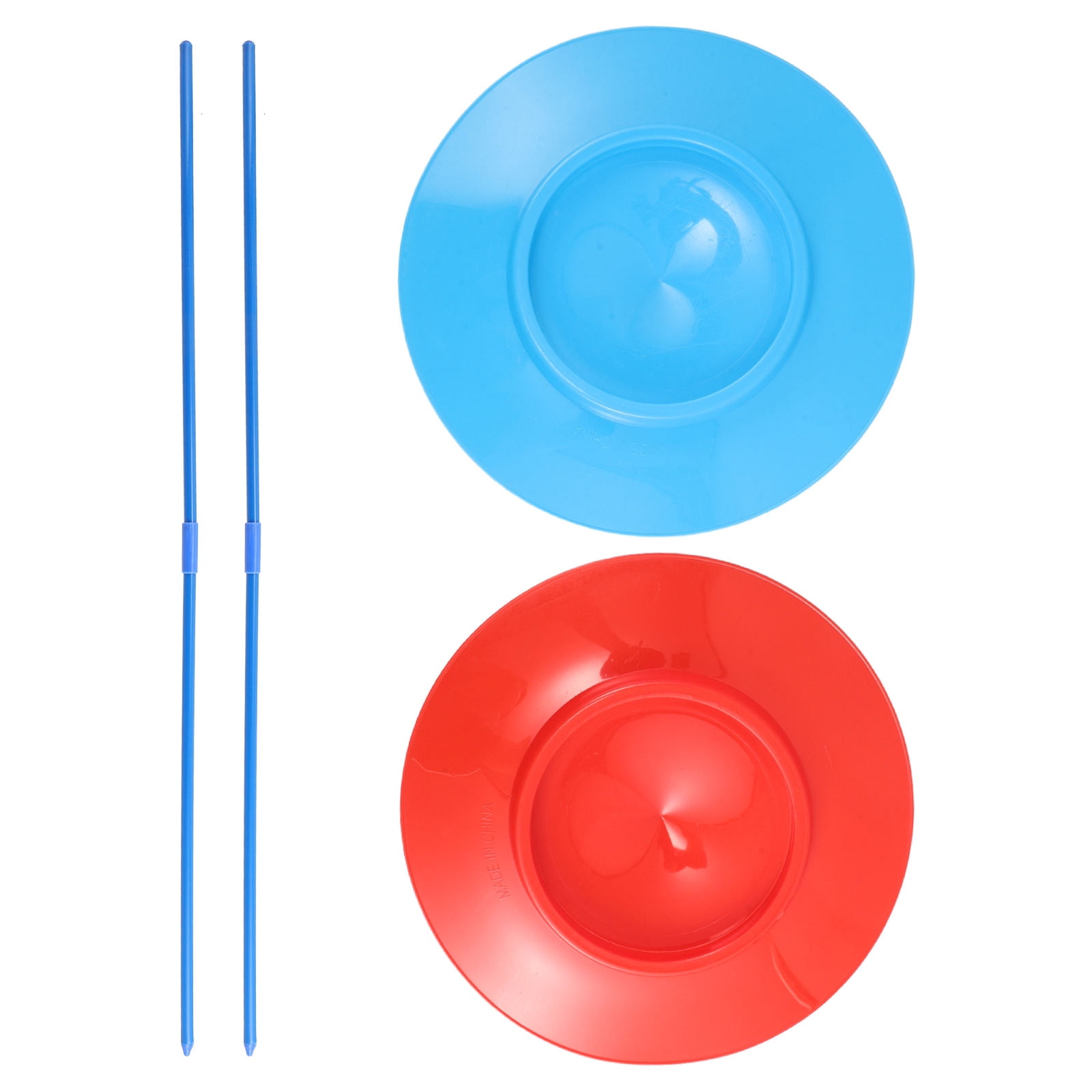 Masteelf 2pcs Juggling Plates with Sticks Circus Trick Plates for ...