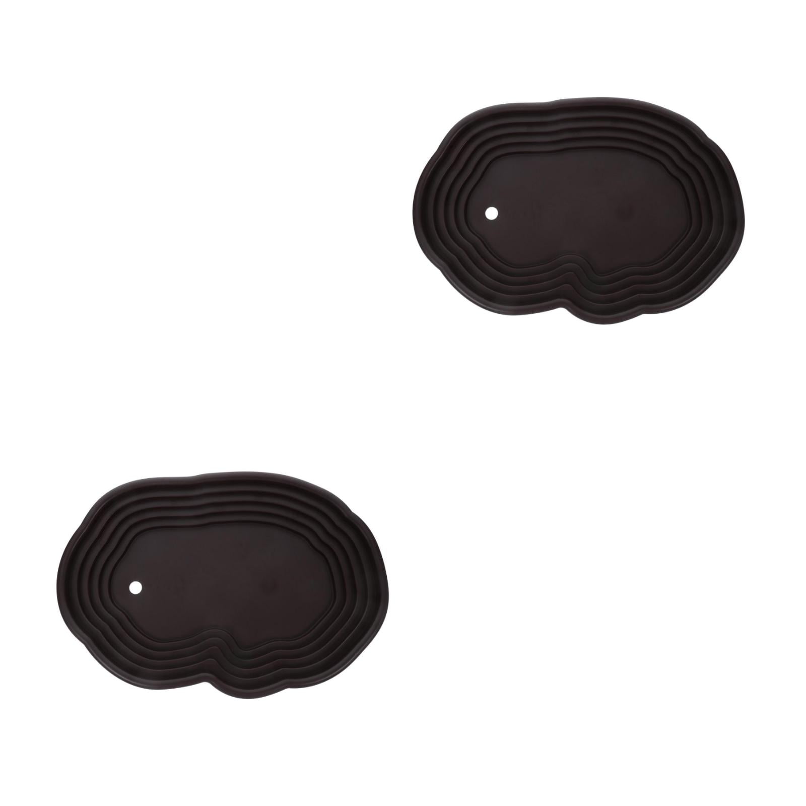 Masteelf 2pcs Large Reptile Bathing Pool With Ramp Turtle Water Bowl ...