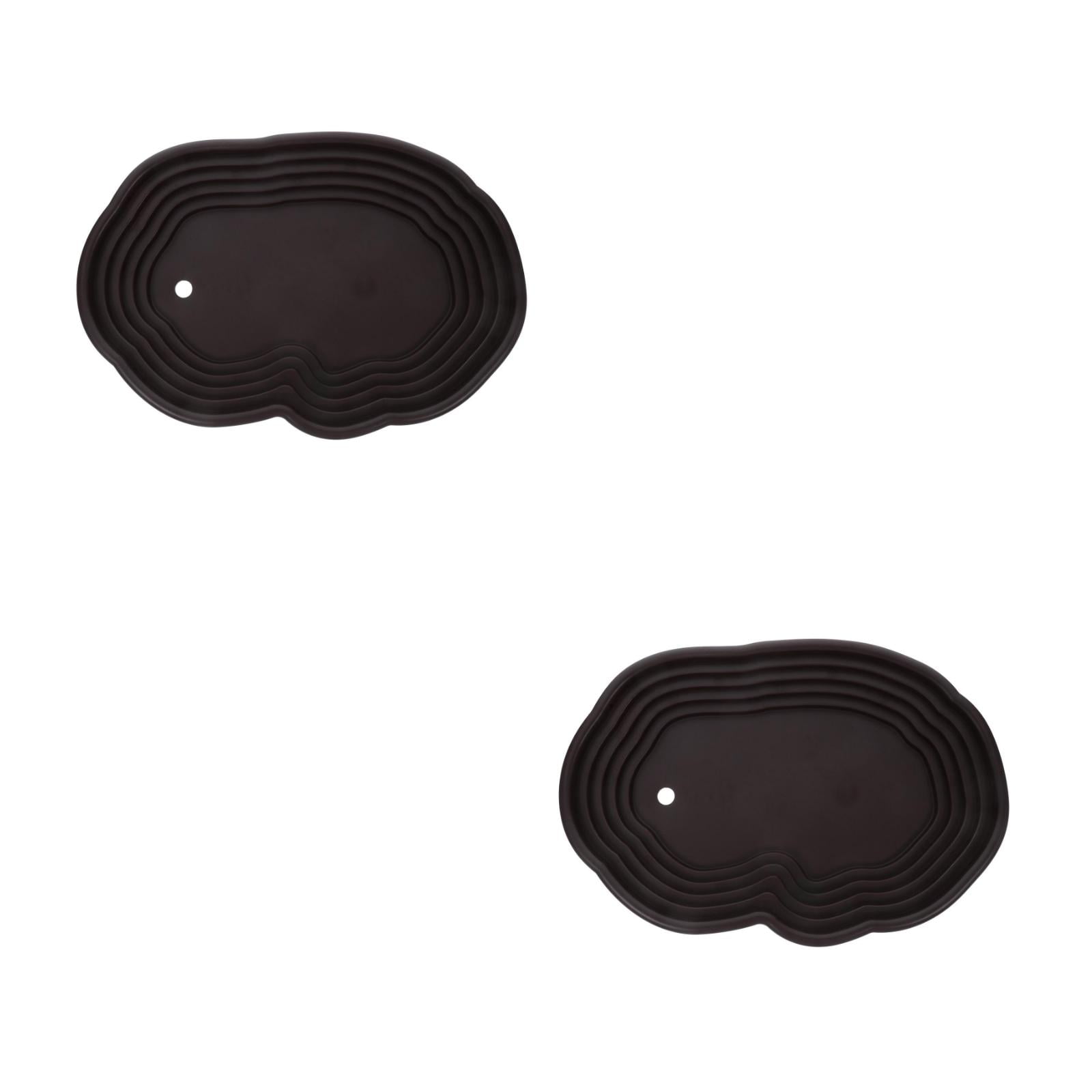 Masteelf 2pcs Large Reptile Bathing Pool With Ramp Turtle Water Bowl ...