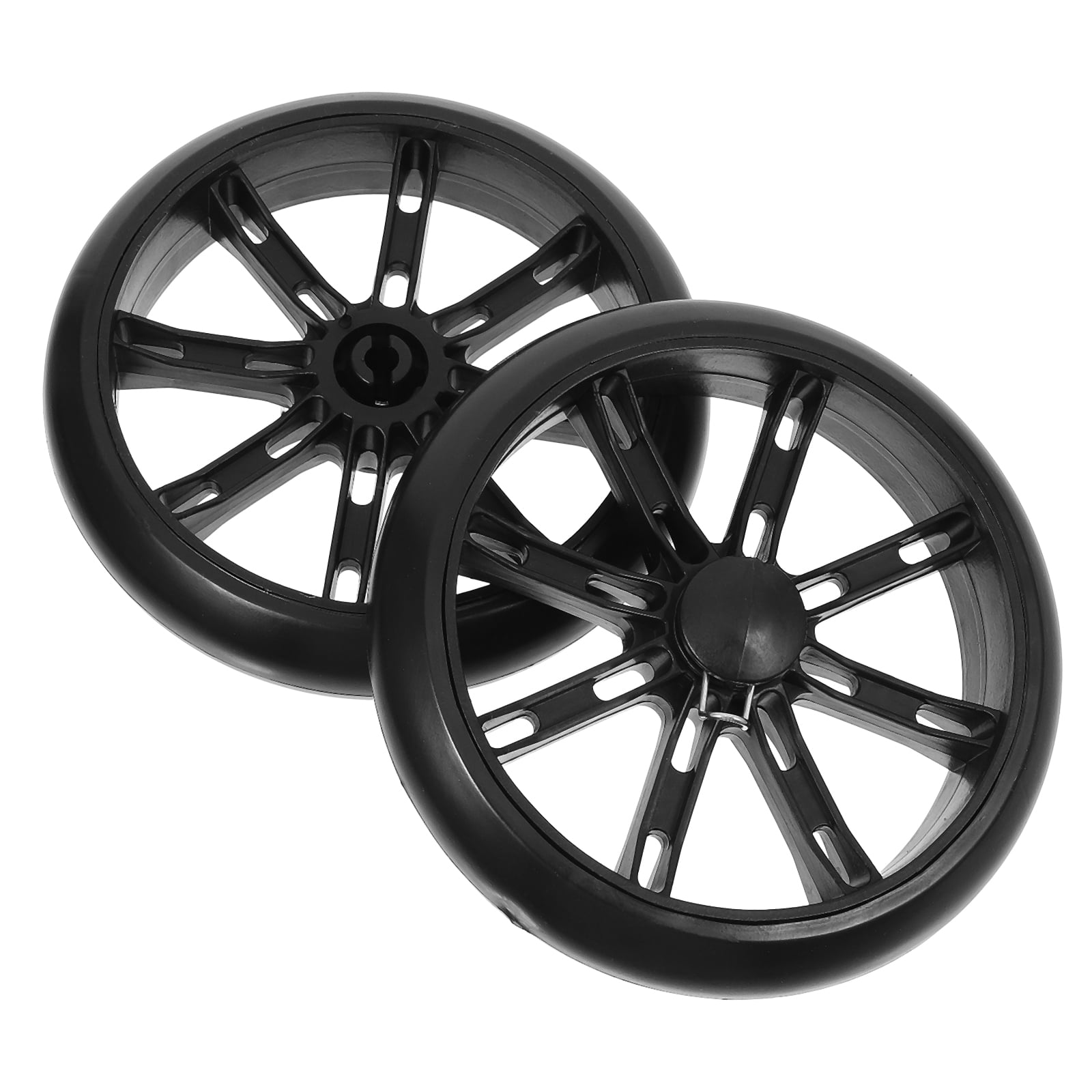 Masteelf 2pcs Laundry Cart Wheels Shopping Trolley Cart Wheels Shopping ...