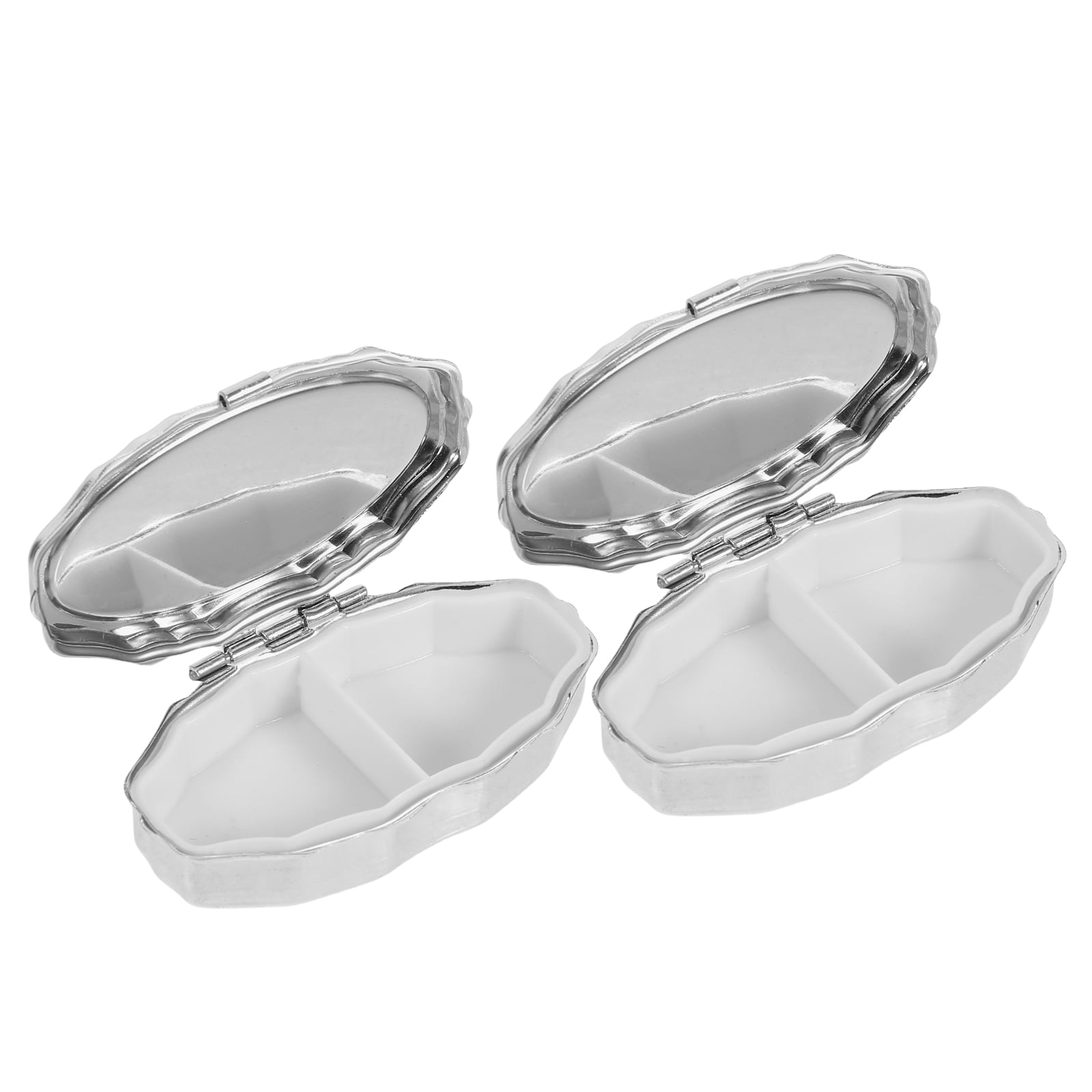 Masteelf 2pcs Medication Organizer Compartment Travel Case for ...