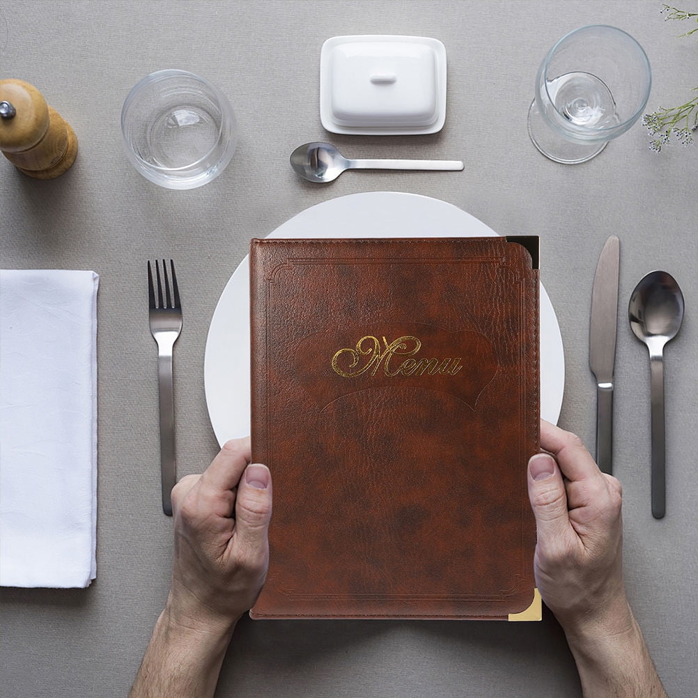 Masteelf 2pcs Menu Cover Holder Menu Book A4 Menu Book Meal Menu Folder ...