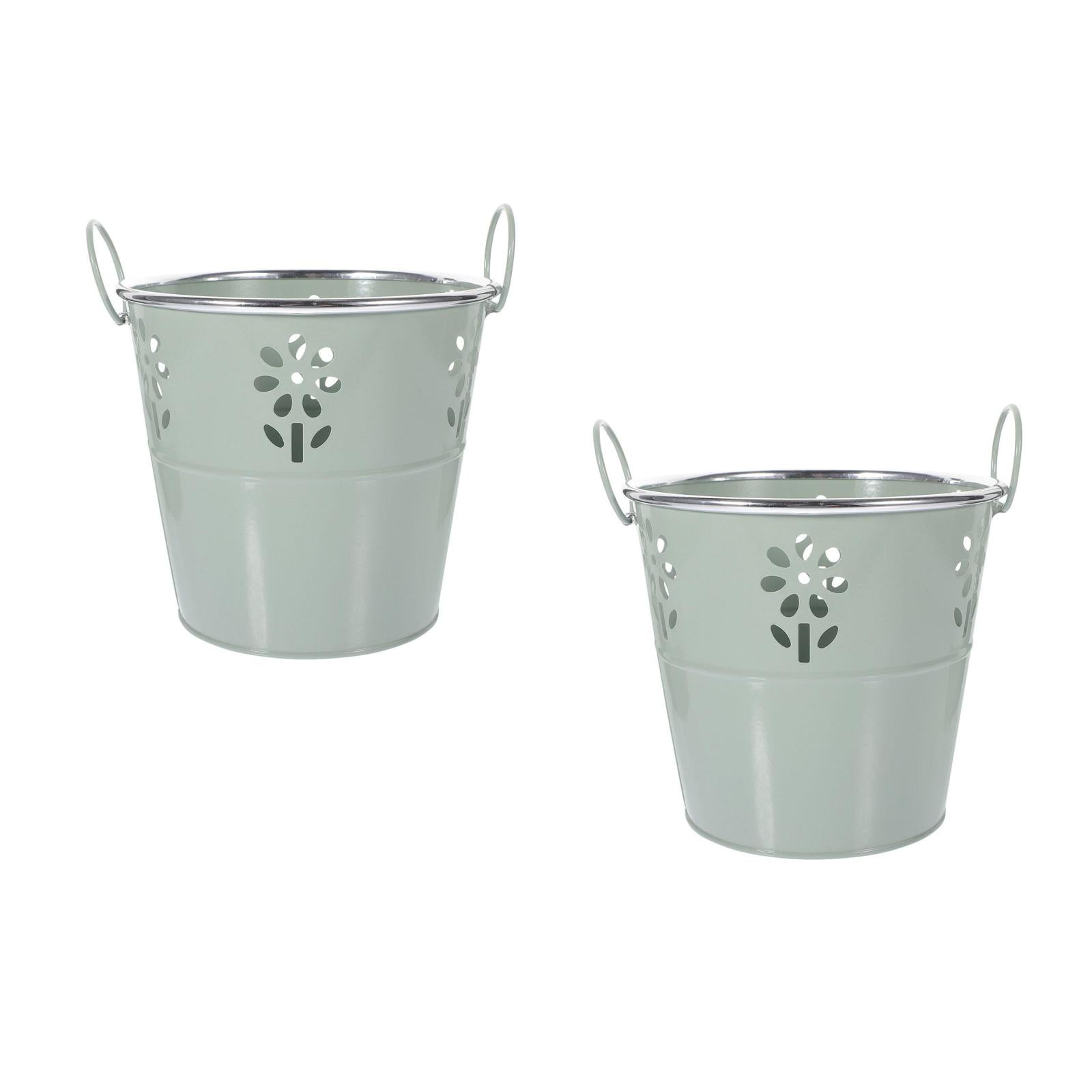 Masteelf 2pcs Tiny Metal Buckets Tin Pail Containers Decorative Buckets ...