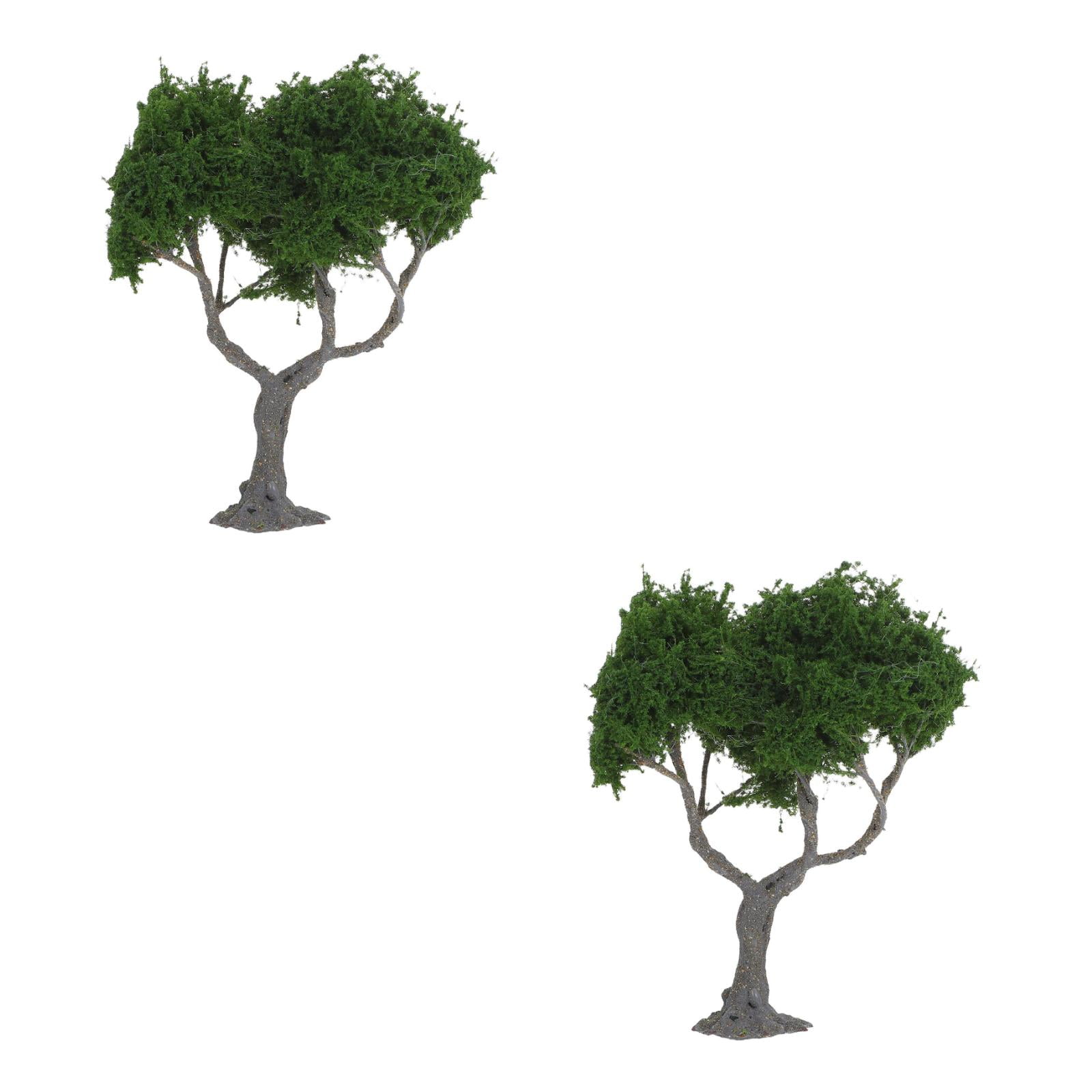 Masteelf 2pcs Miniature Trees For Model Train Scenery Architecture ...