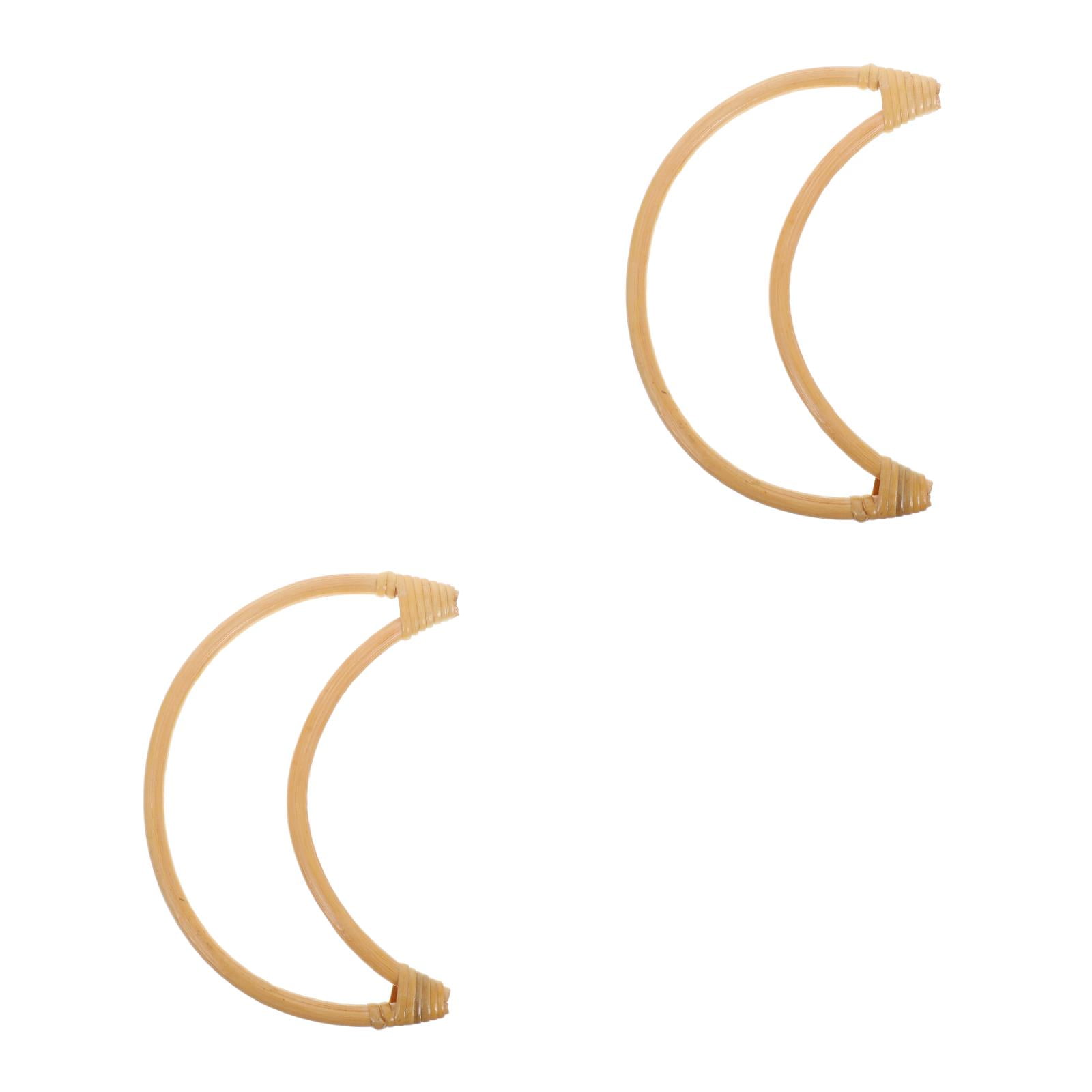 Masteelf 2pcs Moon Shaped Wood Wind Chime Circles Diy Wind Chime ...