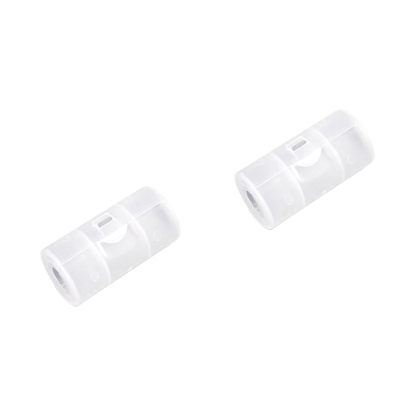 Masteelf 2pcs New AA to C Type Size Cell Battery Converter Adaptor ...