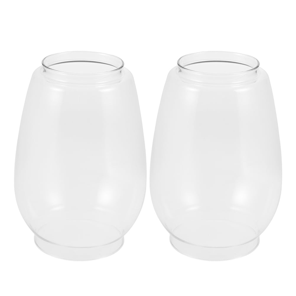 Masteelf 2pcs Oil Lamp Chimney Kerosene Lamp Shade Hurricane Lamp Glass ...