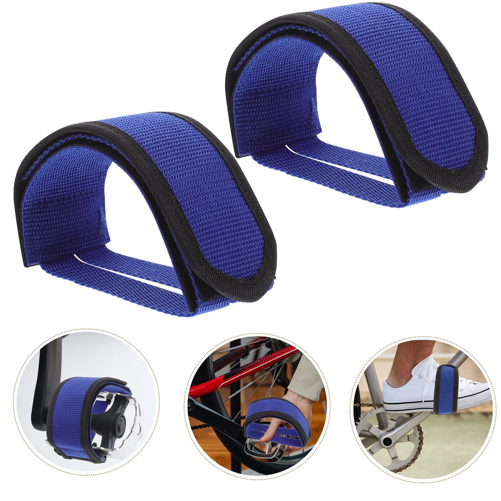 Masteelf 2pcs Pedal Cycling Straps Train Pedals Strap Fixed Gear Mouth ...