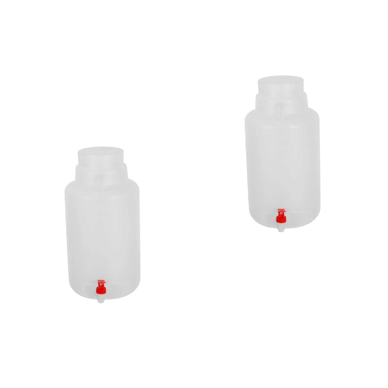 Masteelf 2pcs Plastic Dispensing Bottle Spigot Bottle Laboratory ...