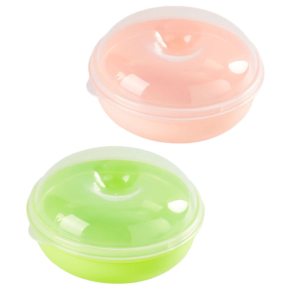 Masteelf 2pcs Plastic Sandwich Container, Bagel Fresh Keeper, Reusable ...