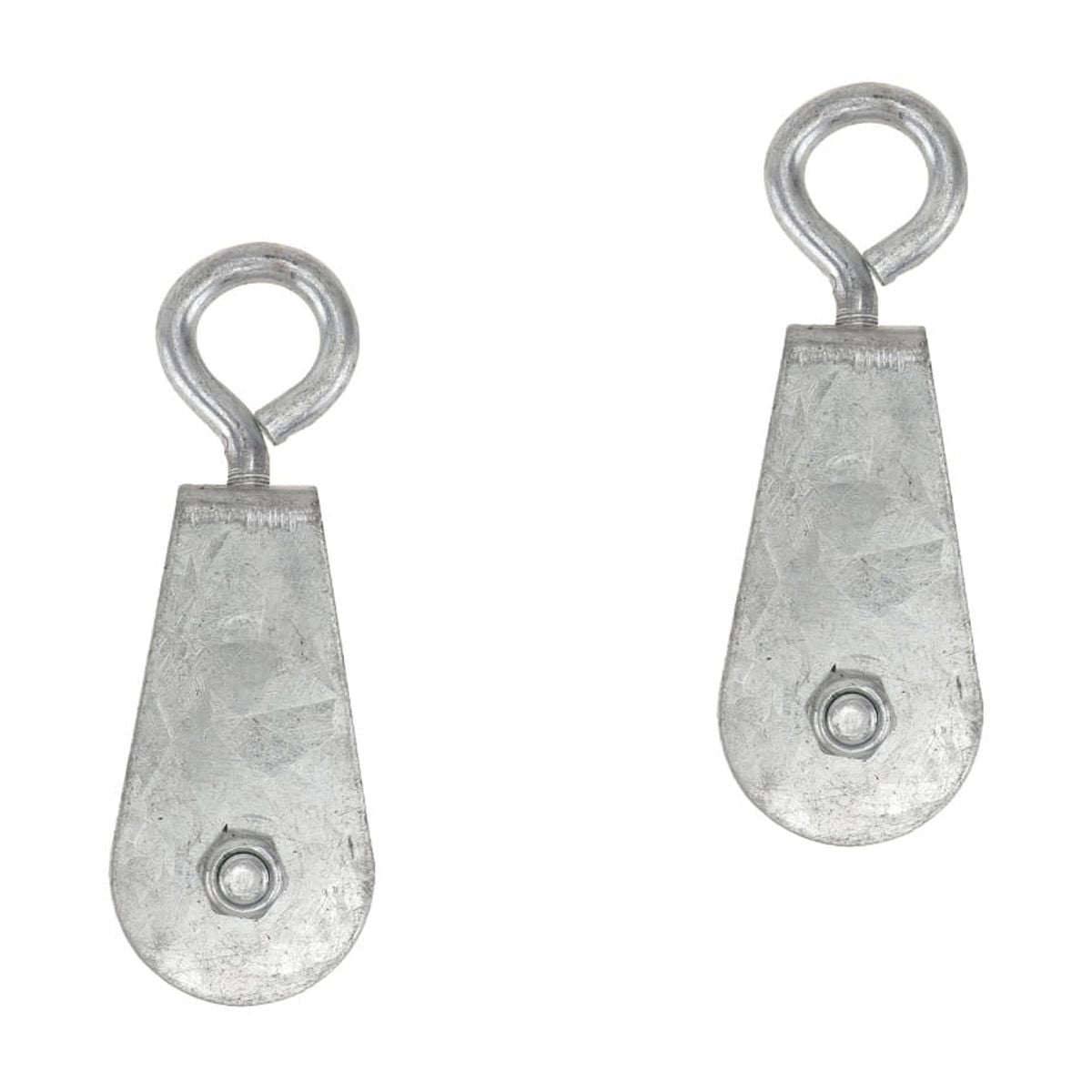 Masteelf 2-Pack Small Steel Pulley Roller Set for Crane Wire Rope ...