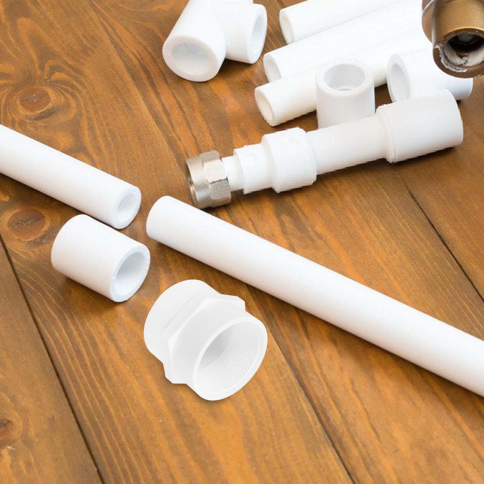 Masteelf 2pcs Pvc Fittings Pvc Adapter Coupling Pvc Pipe Fittings Pvc ...