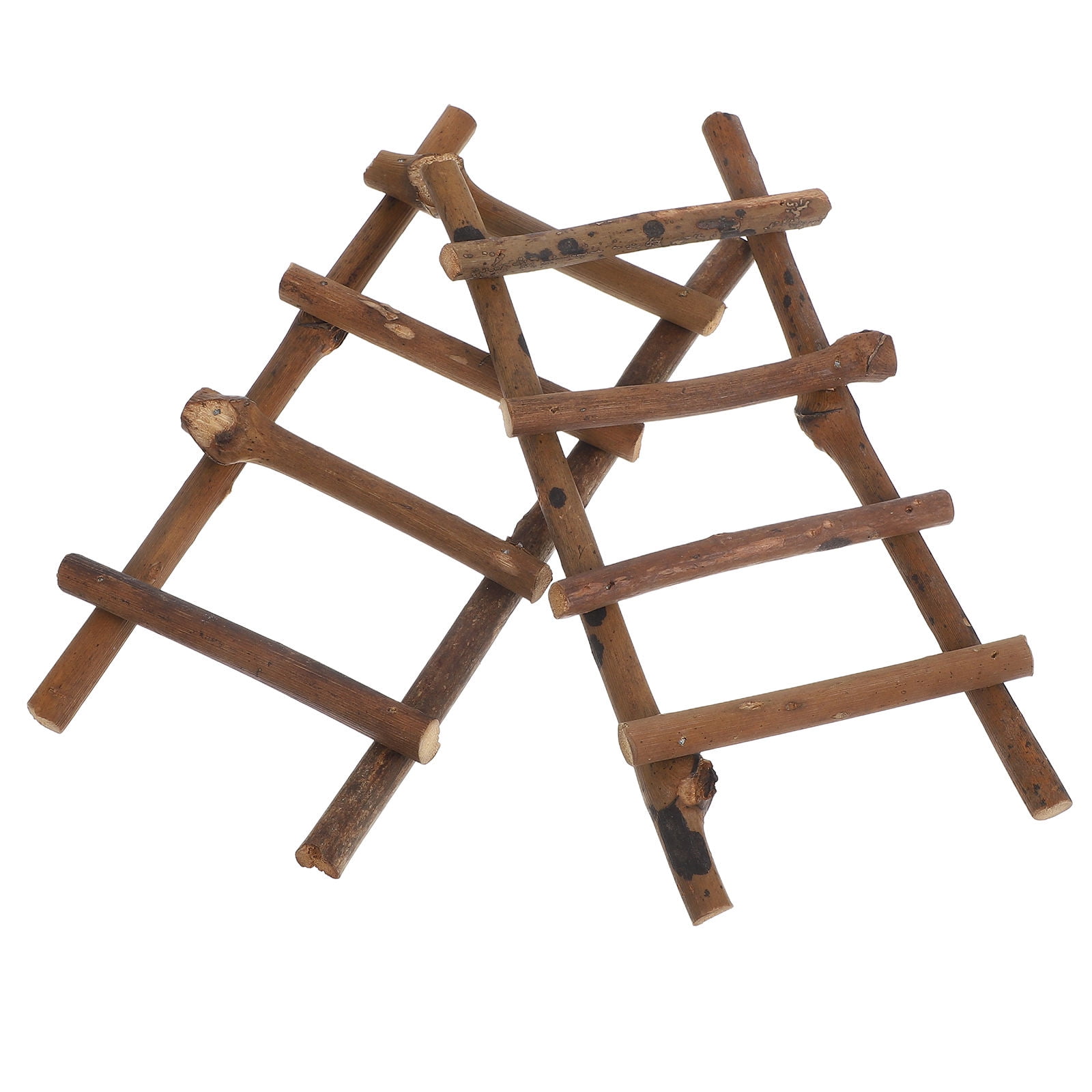 HEATSHAKING Rattan Ladder for Miniature House 2Pack 7.9x3.9x0.8in ...