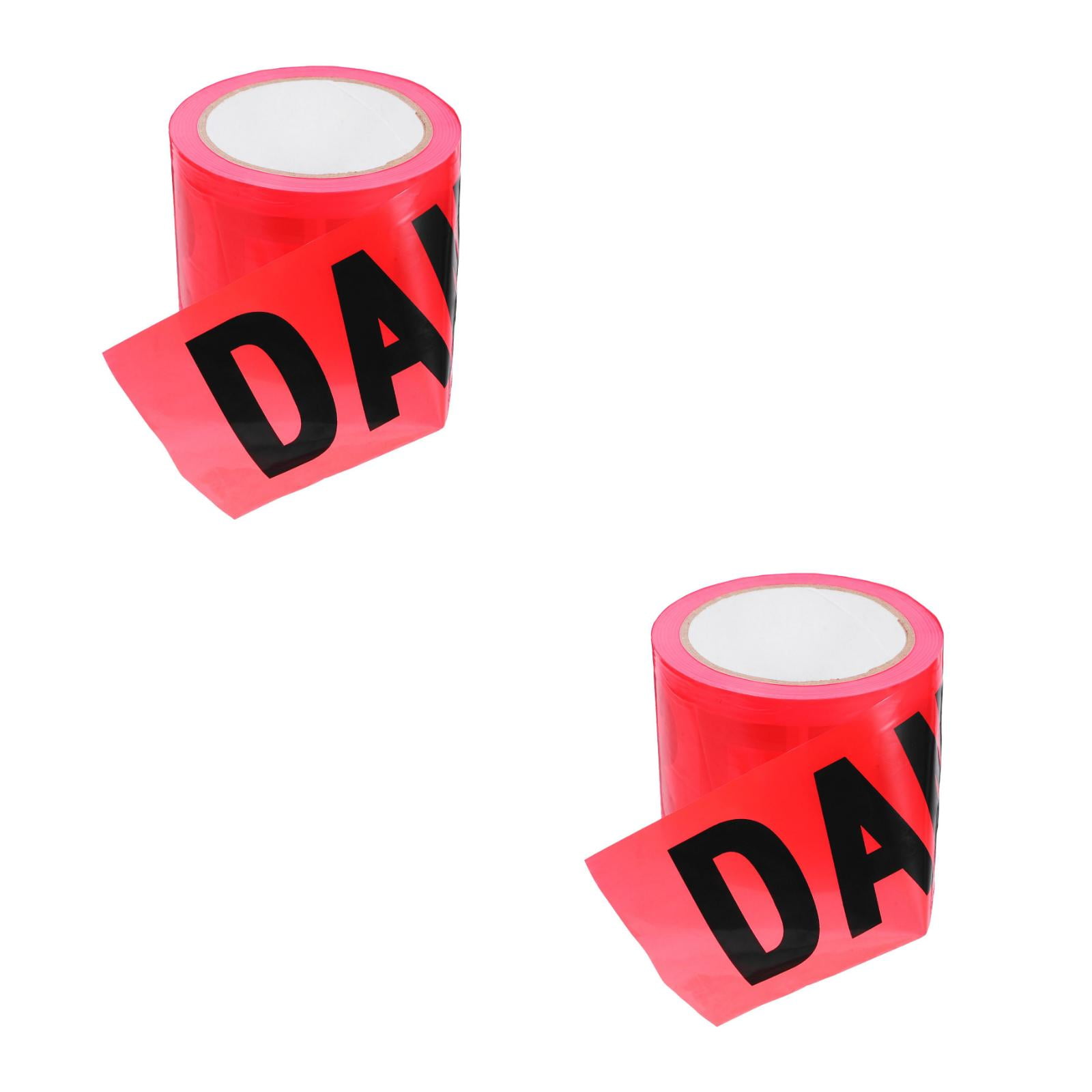 Masteelf 2pcs Red Danger Tape Hazard Warning Caution Tape Non Adhesive ...