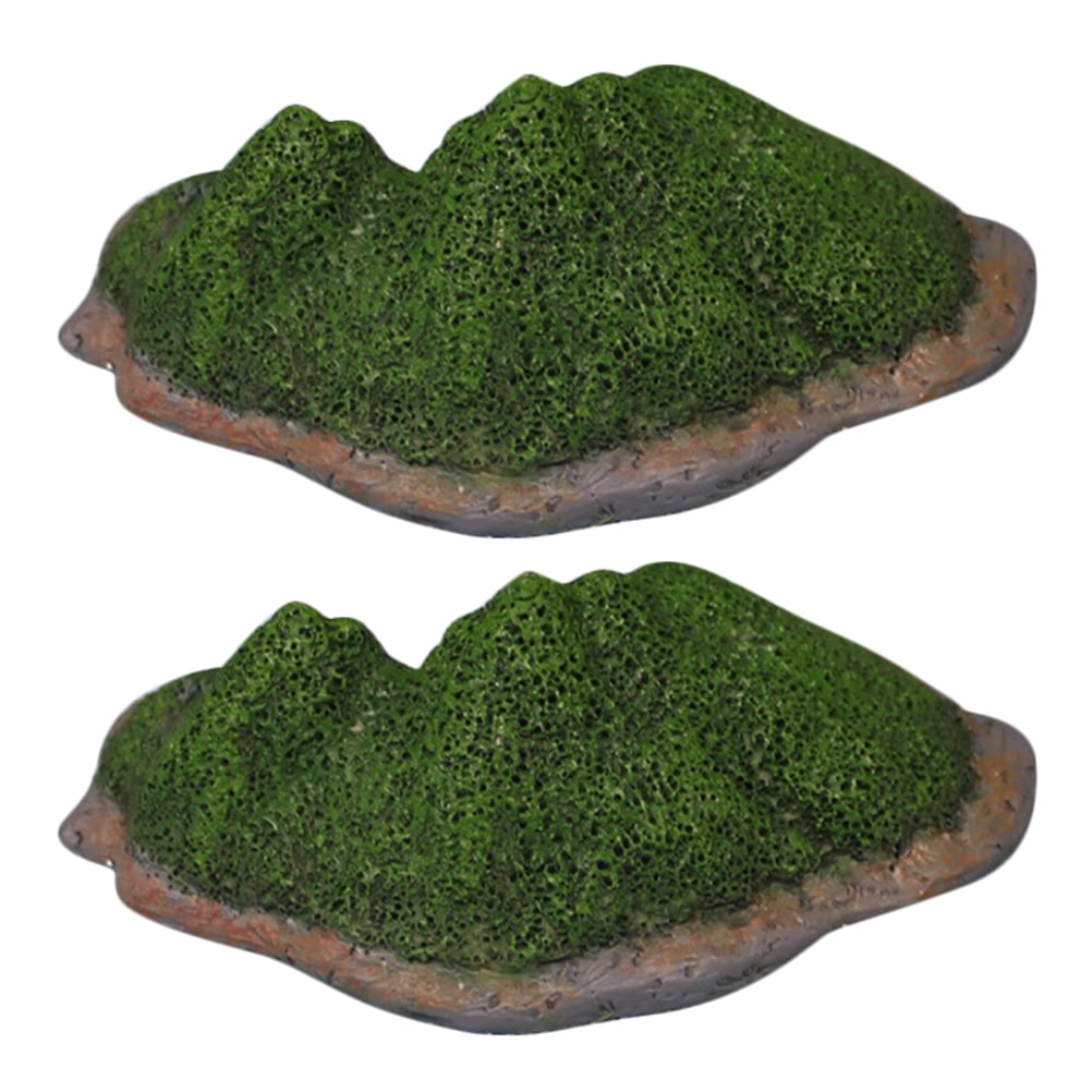 2pcs Miniature Island Figurine Resin Island Statue Micro Landscape ...
