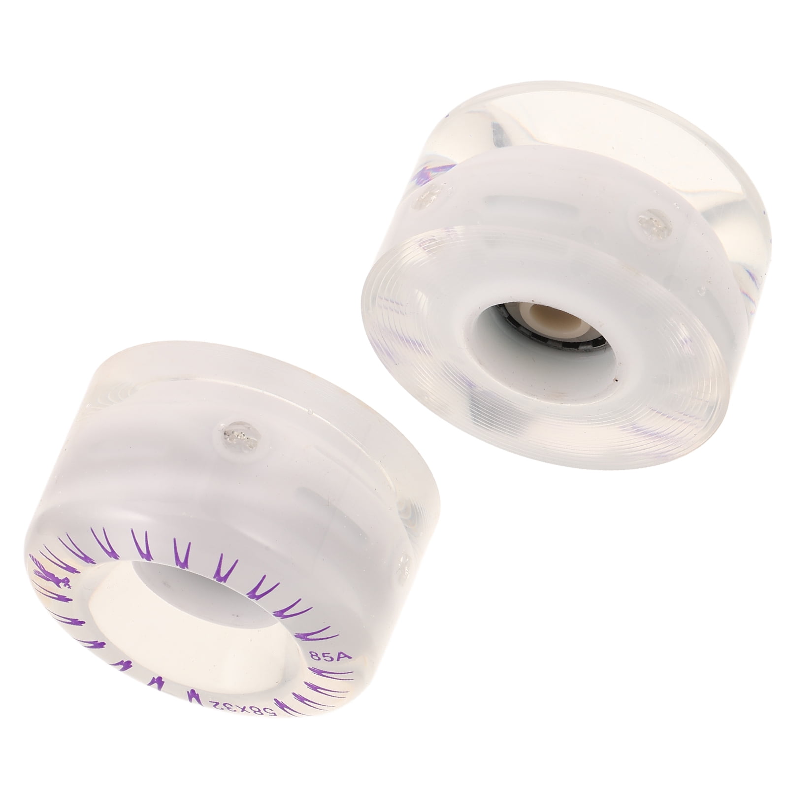 Masteelf 2pcs Roller Skate Wheels with Bearings Indoor Outdoor Light Up ...