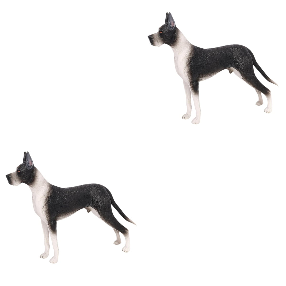 Masteelf 2pcs Simulation Realistic Dog Model Fake Dog Model Lifelike ...