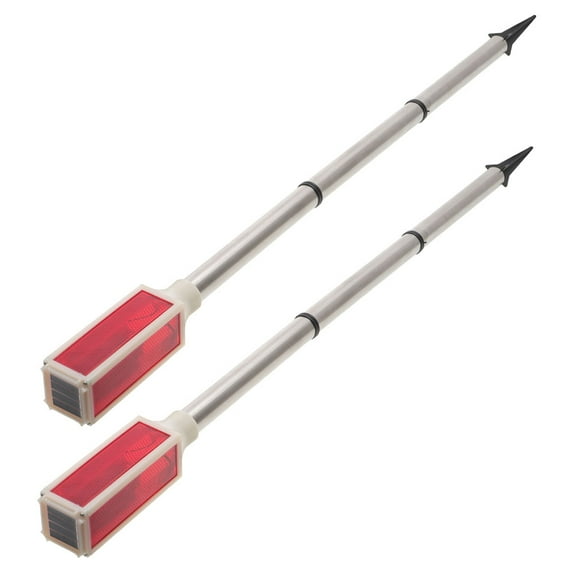 Masteelf 2pcs Solar Powered Driveway Markers Reflective Driveway Lights ...