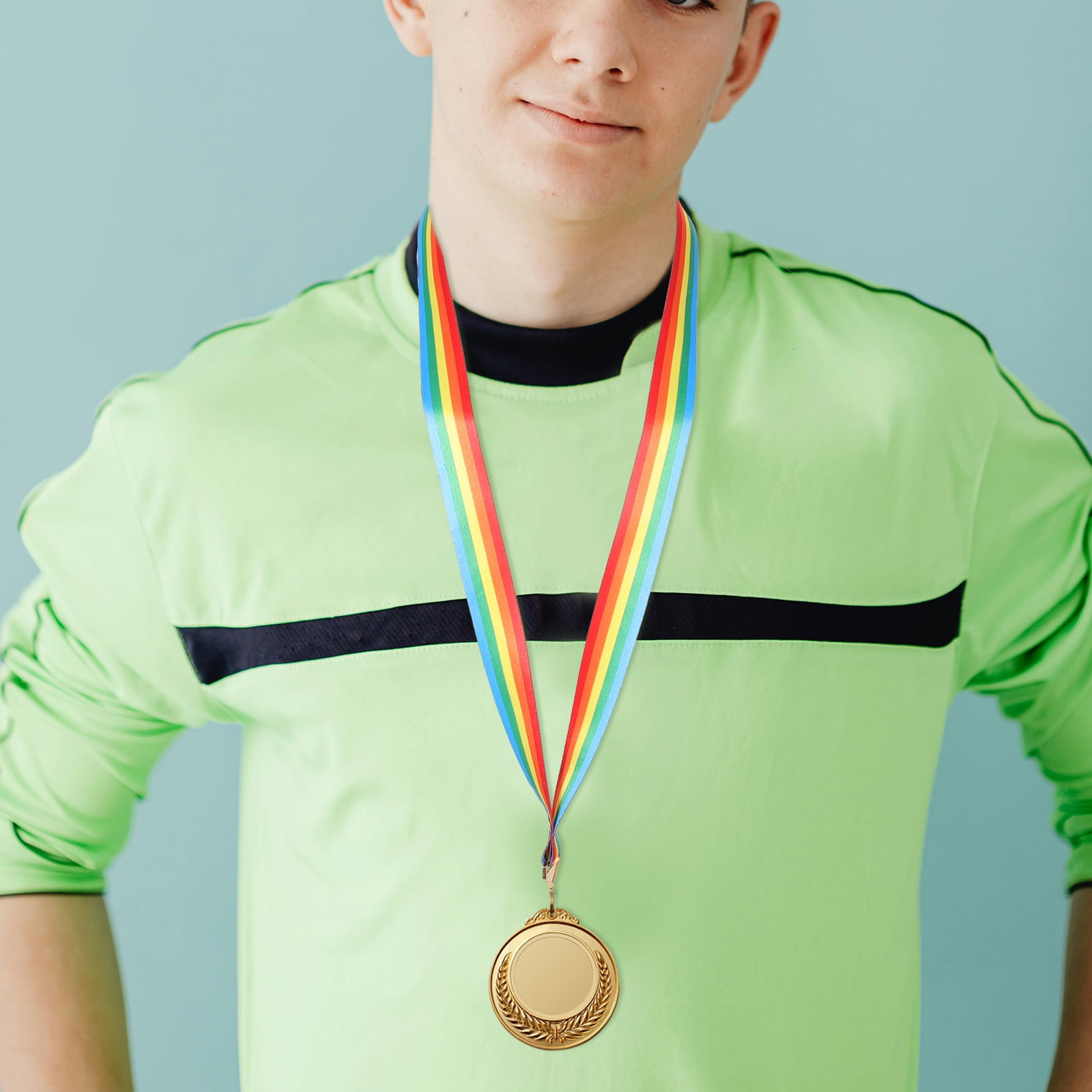 Masteelf 2pcs Sports Lanyard and Medal Ribbons for Awards Metal ...