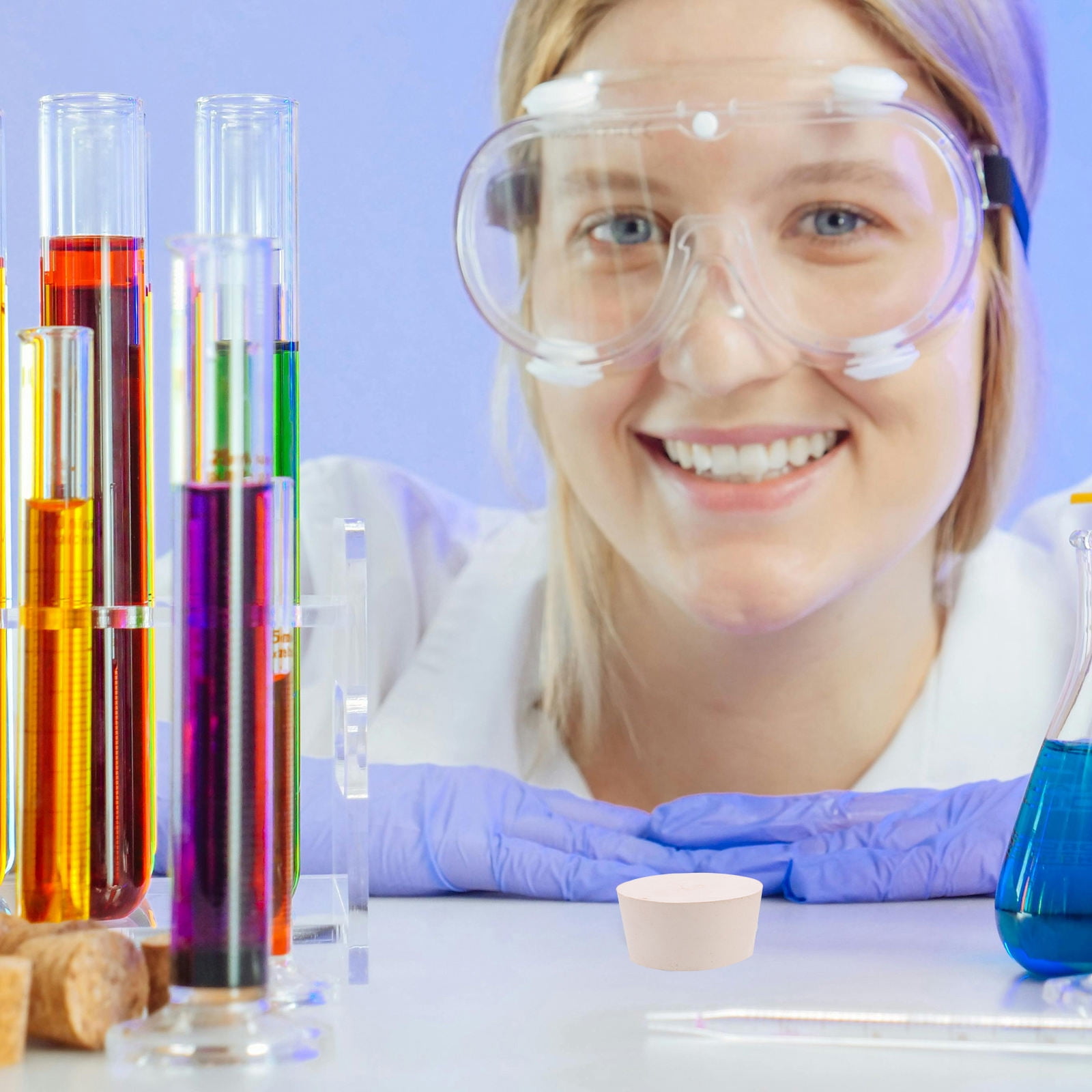 Masteelf 2pcs Test Tube Solid Stoppers Test Tubes Seal Plugs Test Tube ...