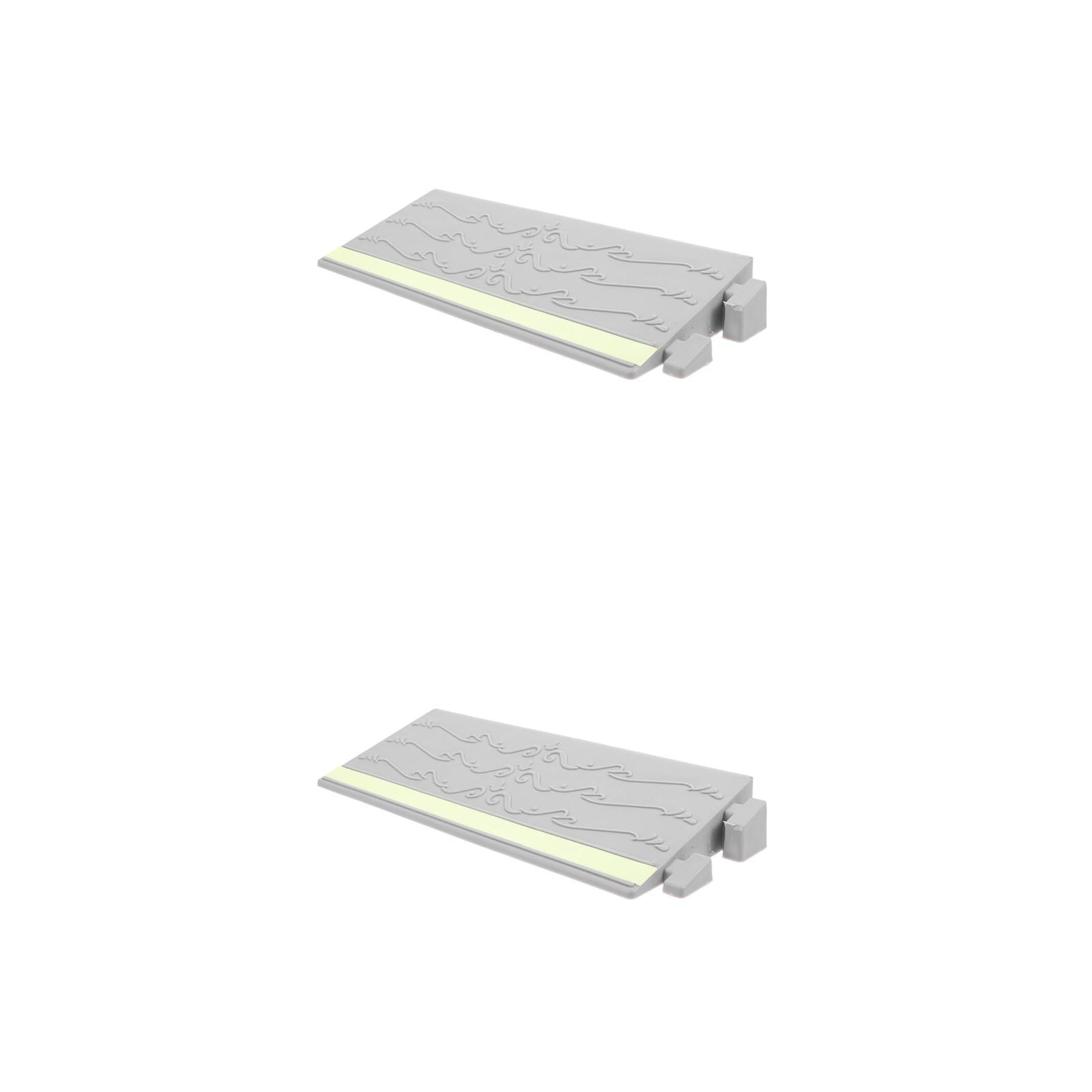 Masteelf 2pcs Threshold Ramp For Wheelchairs Plastic Transition Ramp ...