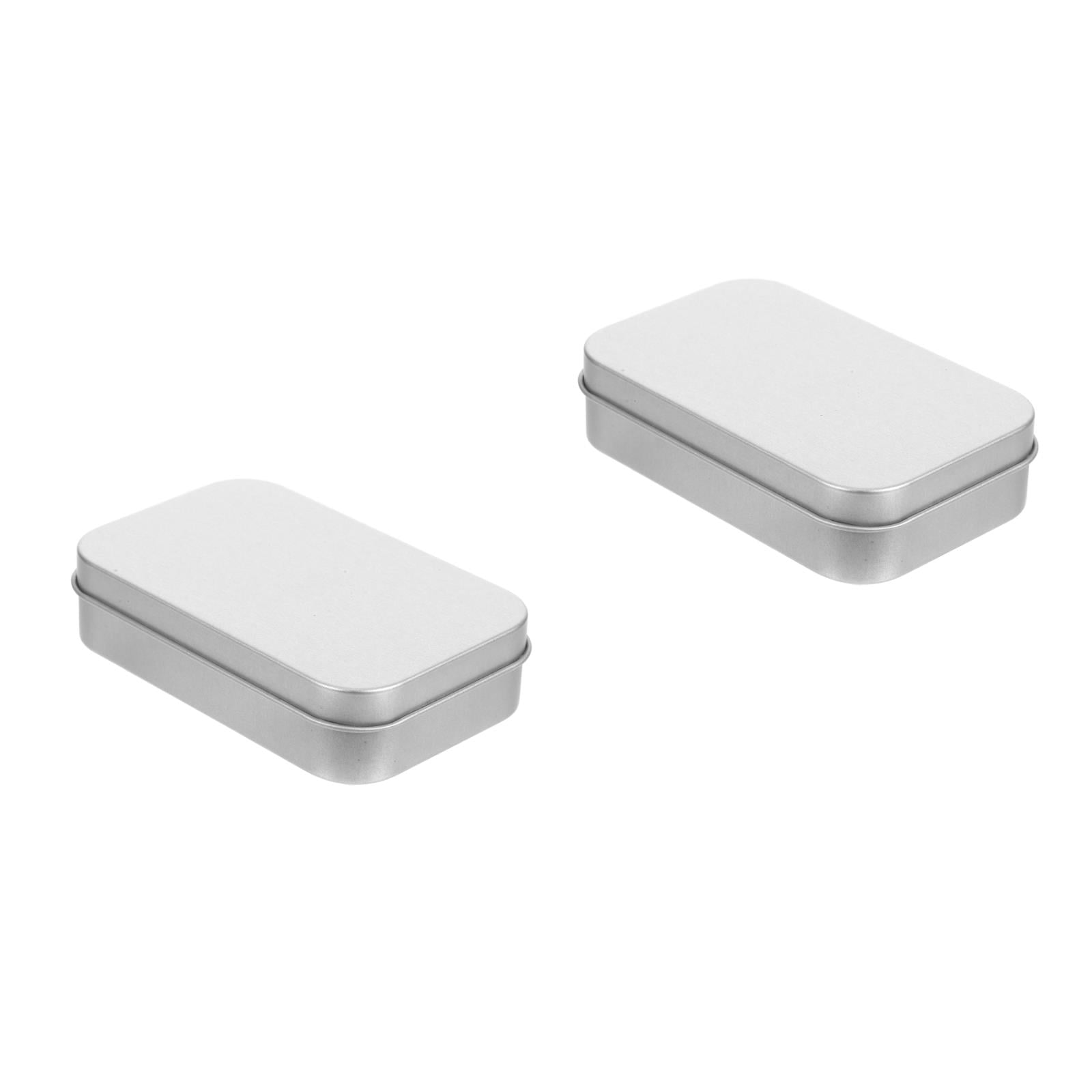 Masteelf 2pcs Tinplate Storage Boxes Rectangular Candy Boxes Present ...