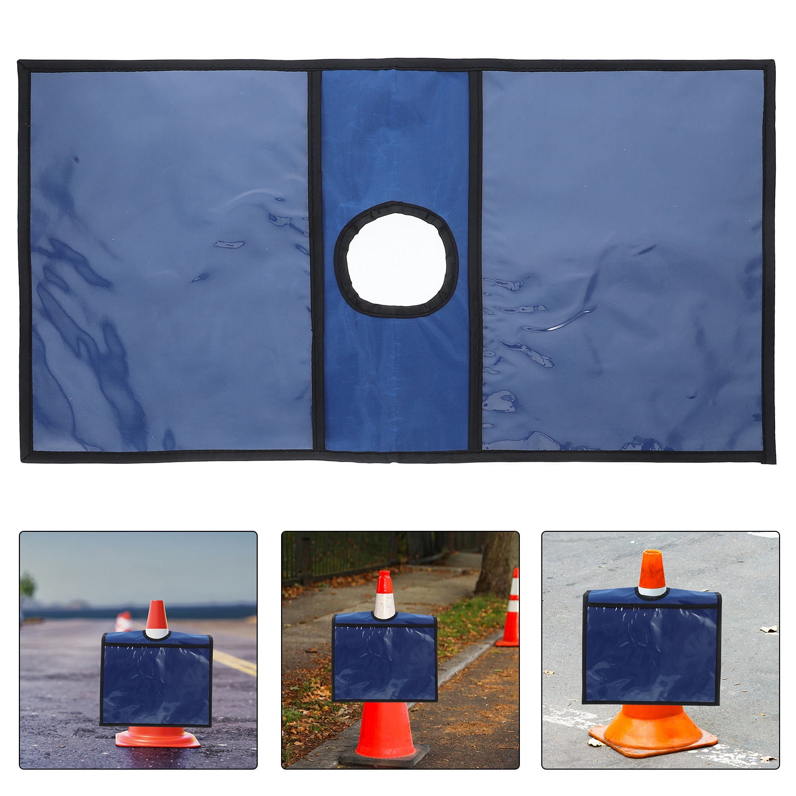 Masteelf 2pcs Traffic Cone Sleeves with Pockets Caution Traffic Cone ...