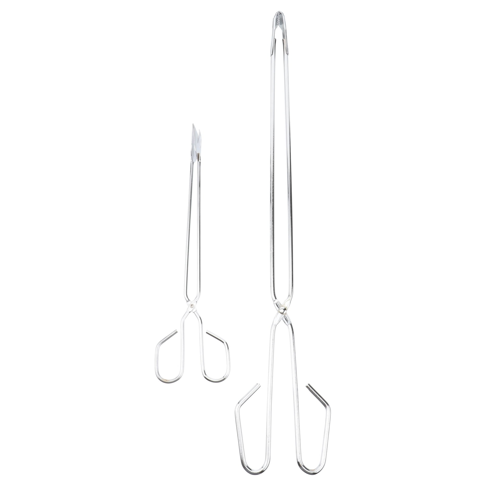 Masteelf 2pcs Trash Pickers Stainless Steel Garbage Clip Tongs Portable ...