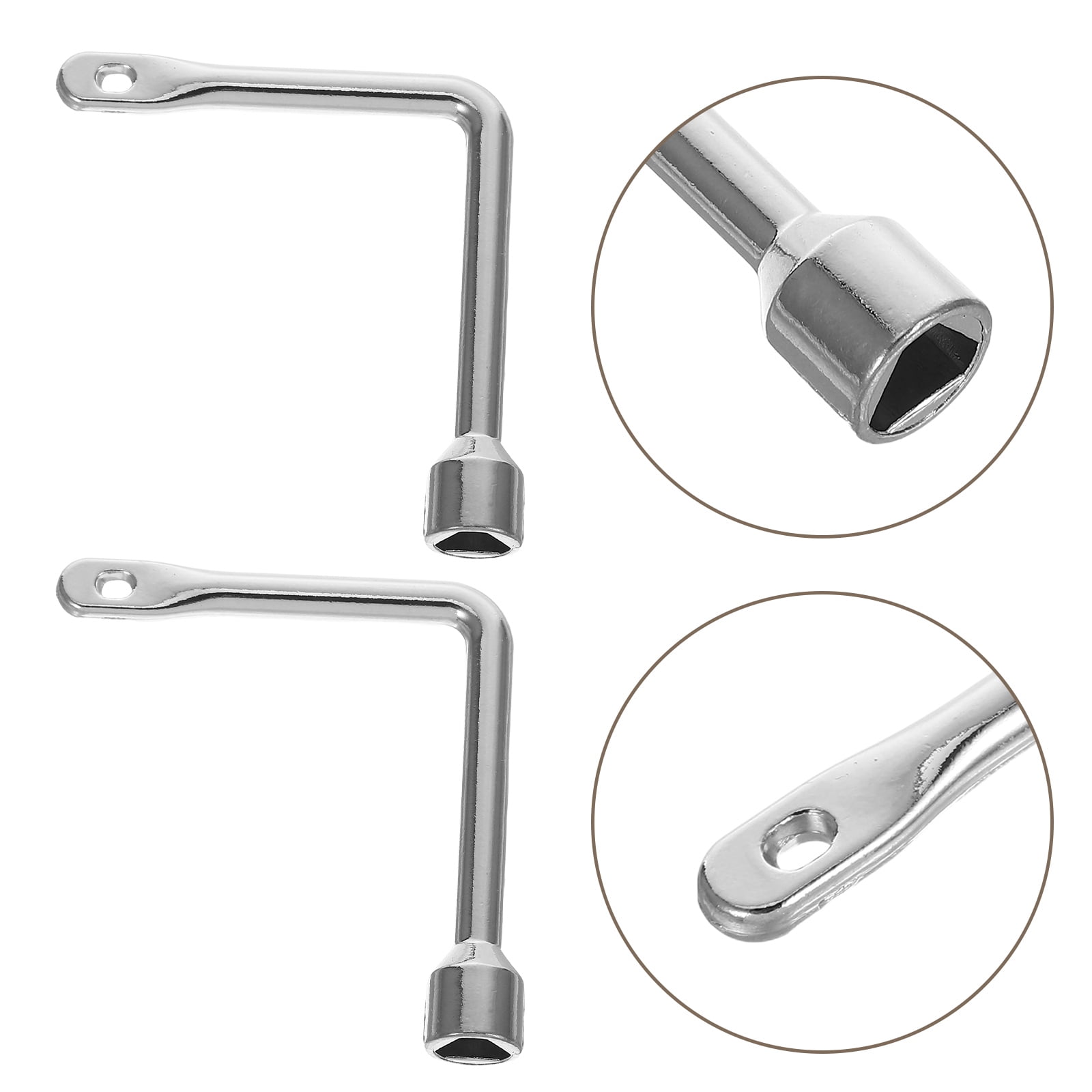 Masteelf 2pcs Triangle Spanner Key Set Emergency Lift Door Key For ...